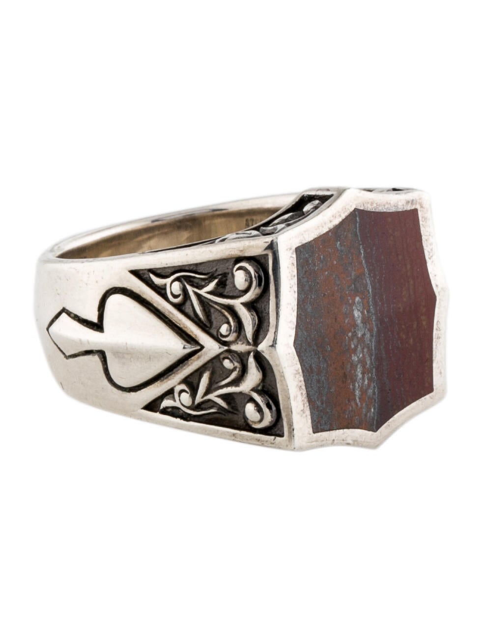 Stephen Webster Tiger Iron Signet Ring - Sterling Silver Signet Ring ...