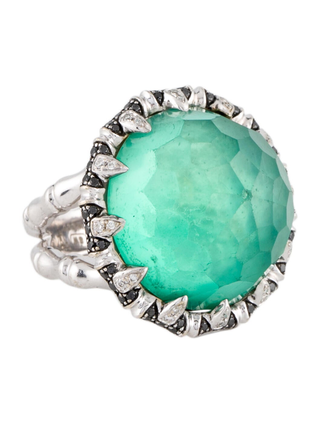 Stephen Webster 18K Diamond & Quartz Doublet Cocktail Ring - Rhodium ...