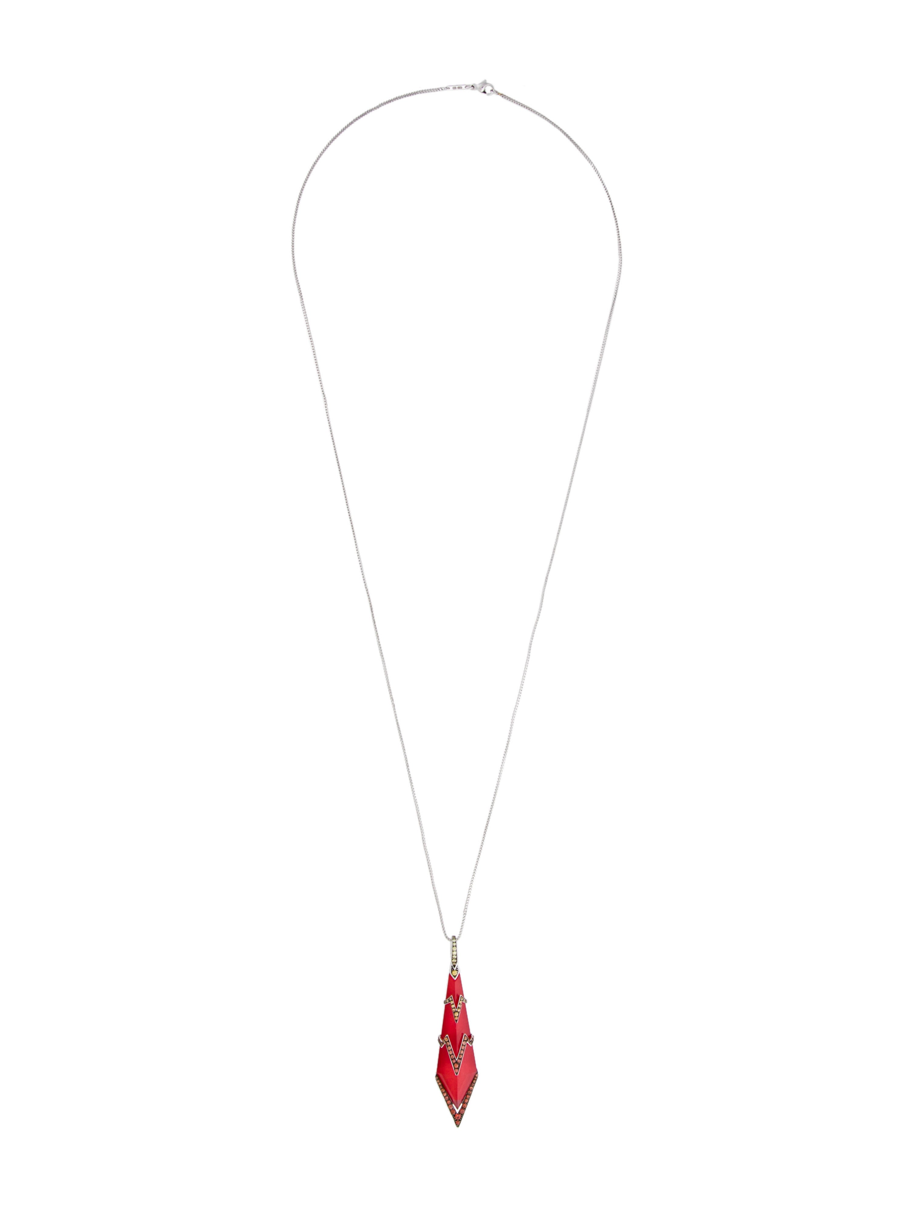 Stephen Webster 18K Sapphire Accented Quartz & Coral Doublet Lady ...