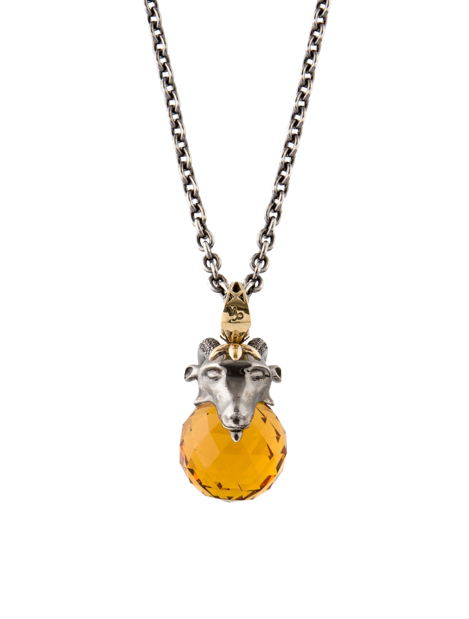 Stephen Webster Capricorn Astro Ball Pendant Necklace - Black, 14K ...