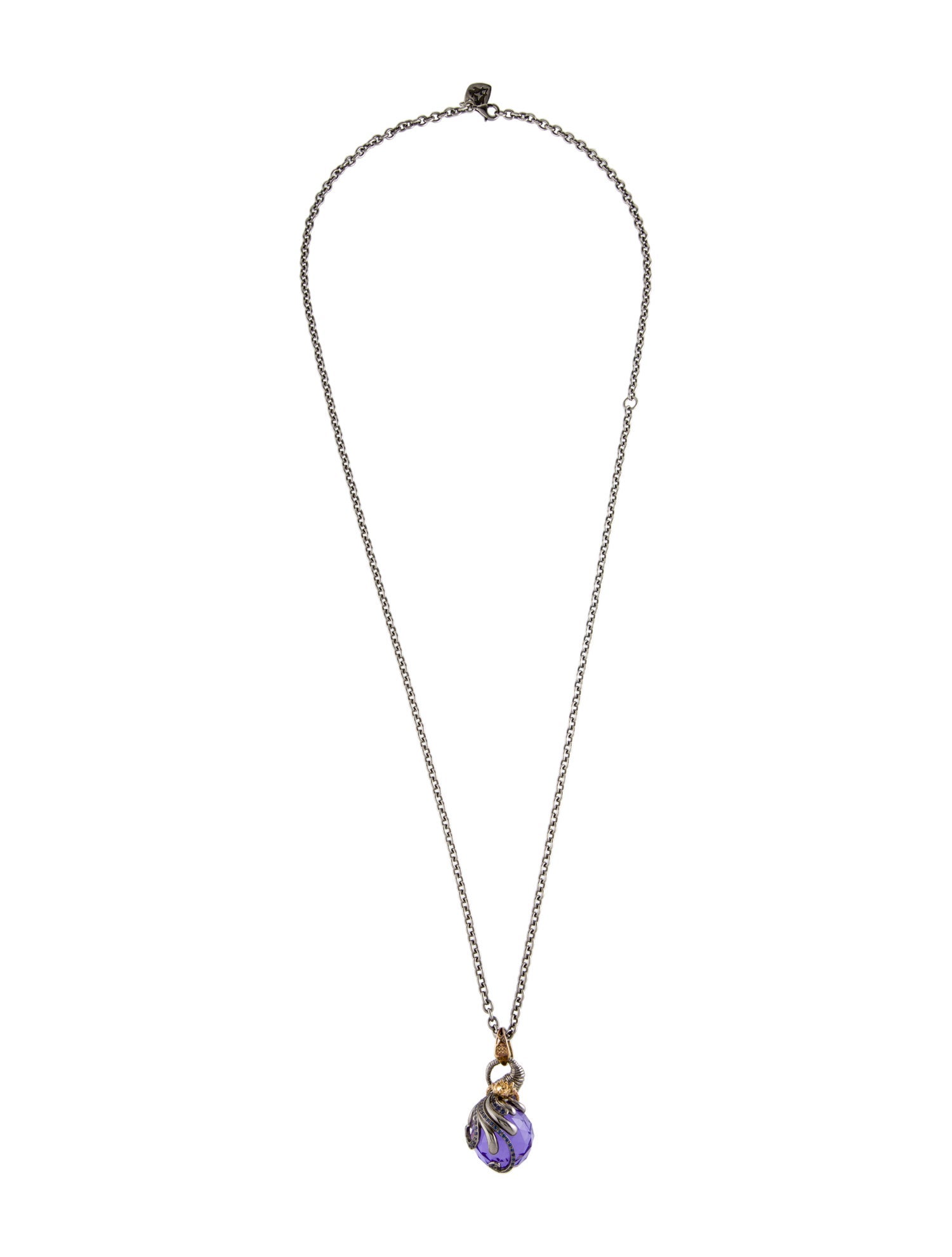 Stephen Webster Two-Tone Glass & Sapphire Pendant Necklace - 14K Yellow ...