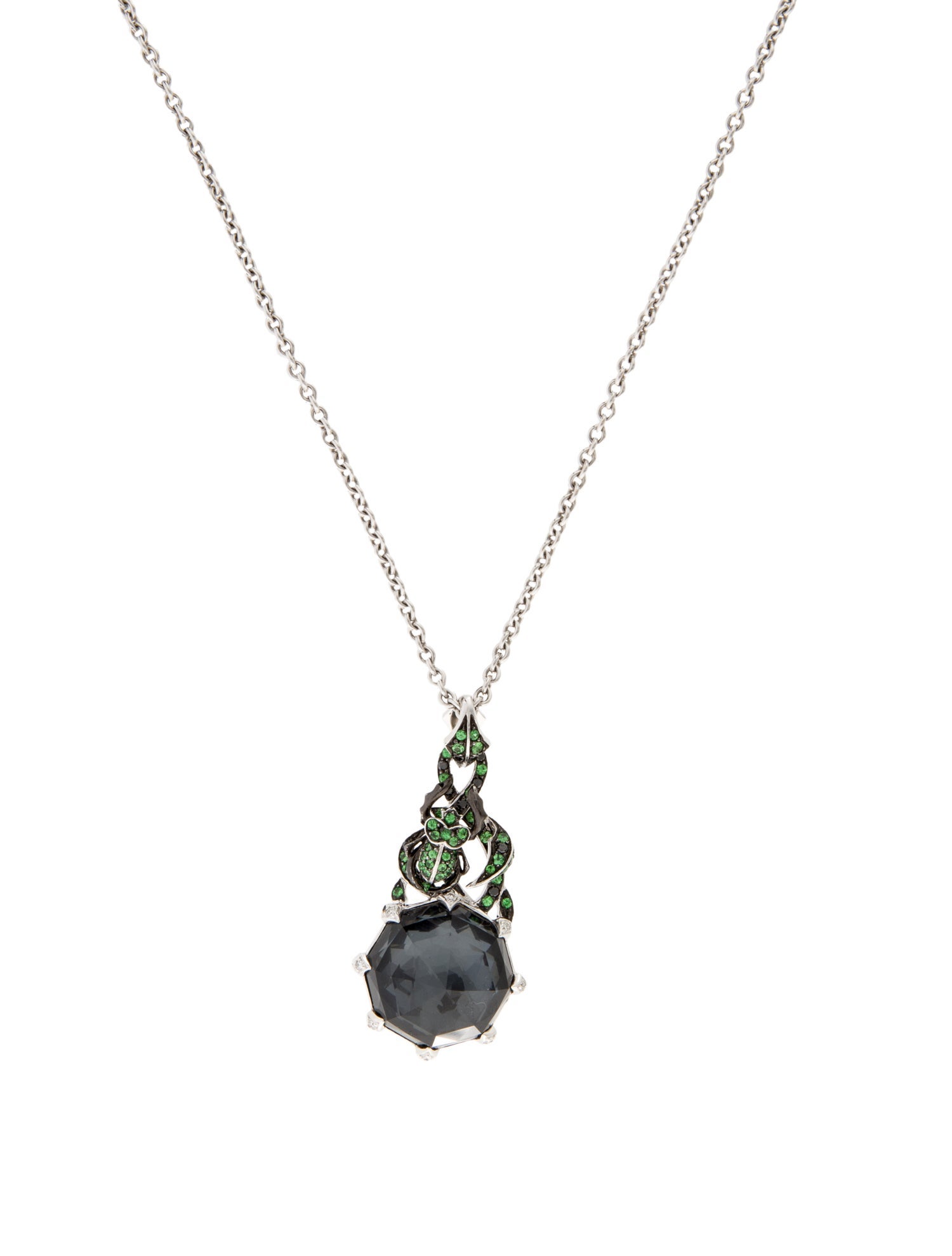 Stephen Webster 18K Quart, Hematine Doublet, Tsavorite Garnet & Diamond ...