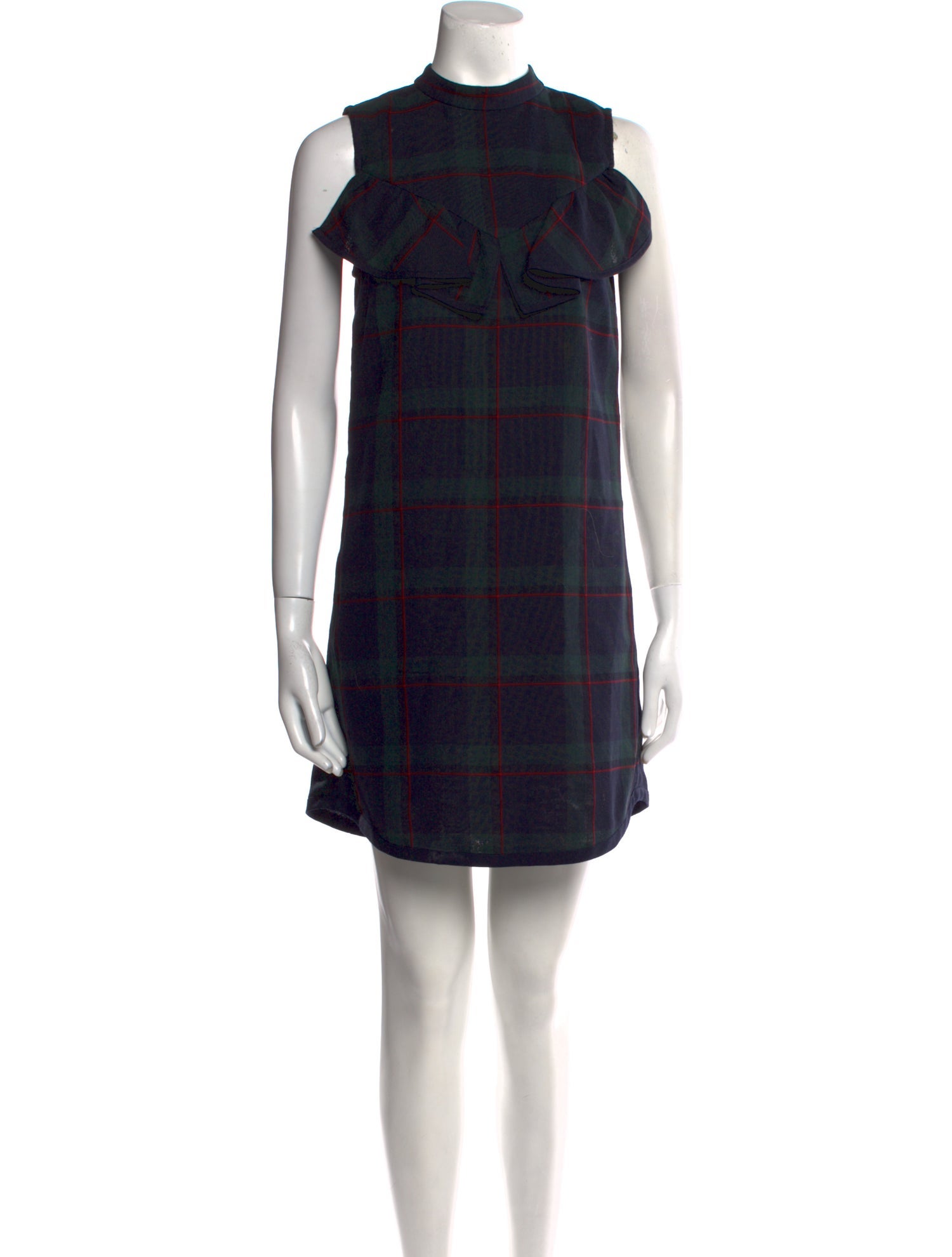 Suno Virgin Wool Mini Dress - Green Dresses, Clothing - SUN32144 | The ...