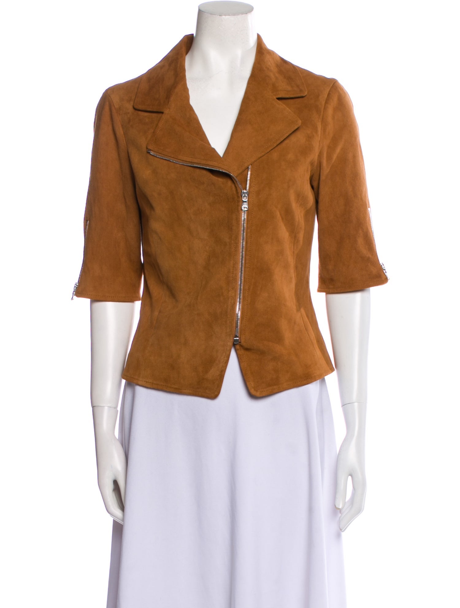 Susan Bender Leather Biker Jacket w/ Tags - Brown Jackets, Clothing ...
