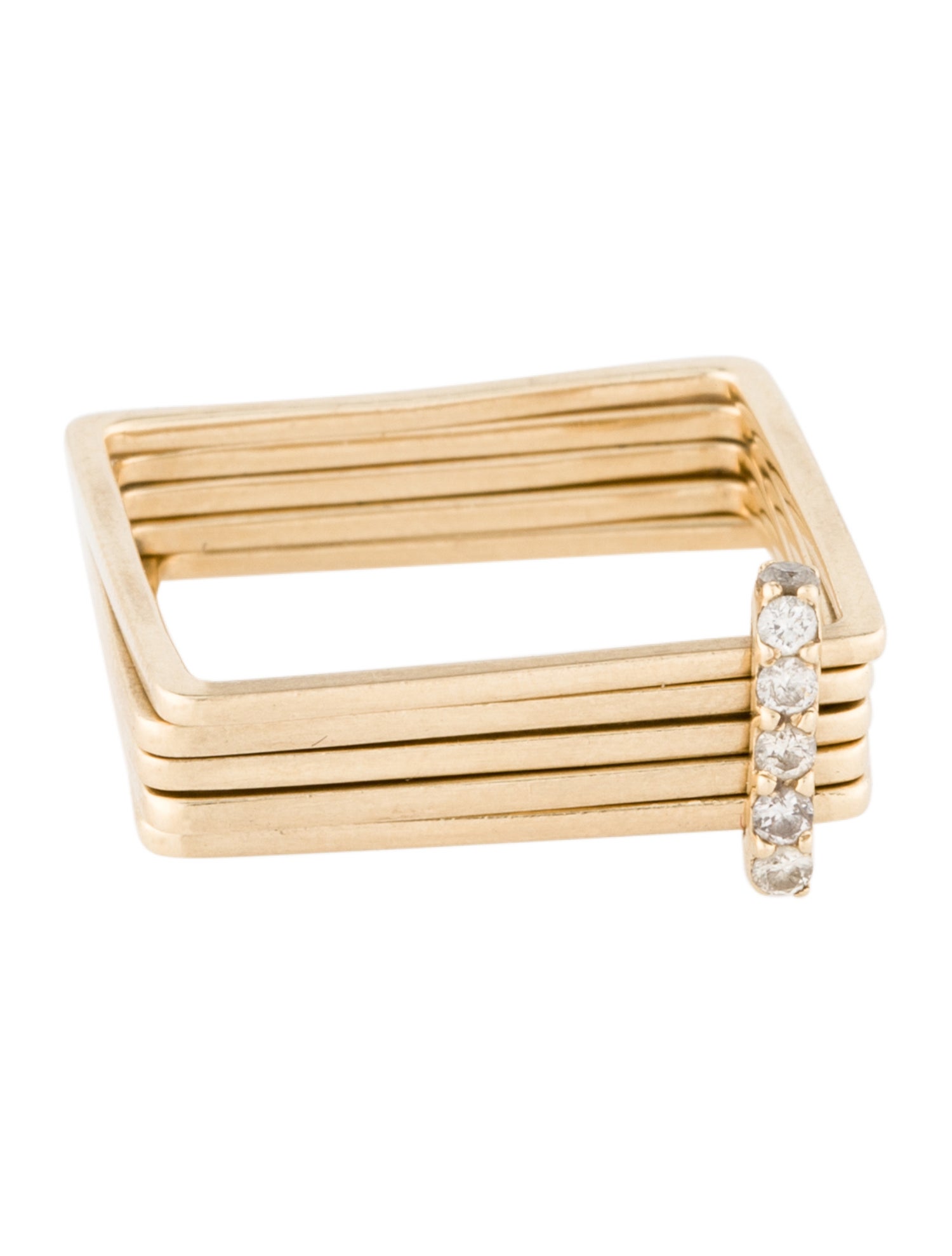 Sydney Evan 14K Diamond Multi Band Ring - 14K Yellow Gold Band, Rings ...