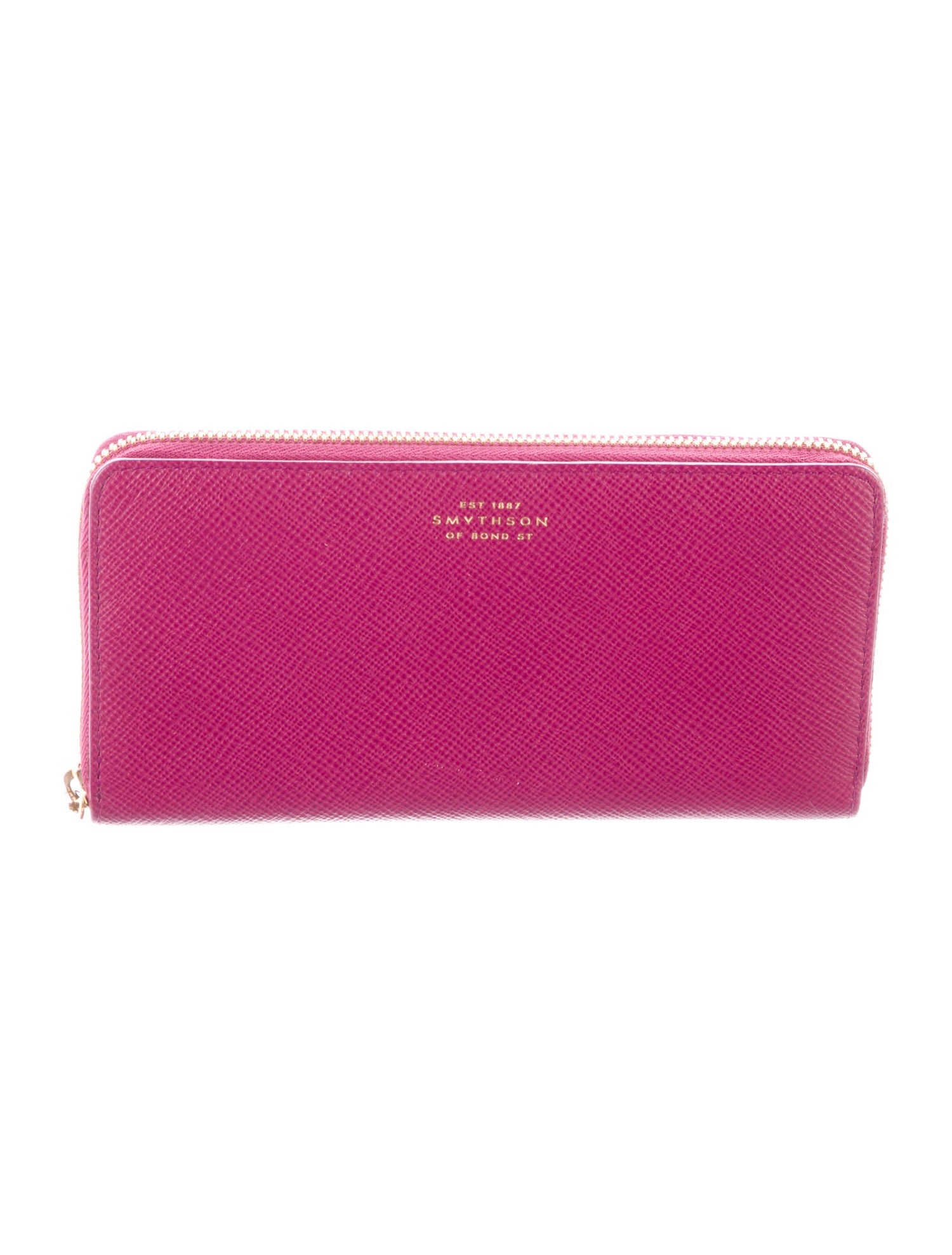 Smythson Leather Continental Wallet - Pink Wallets, Accessories ...