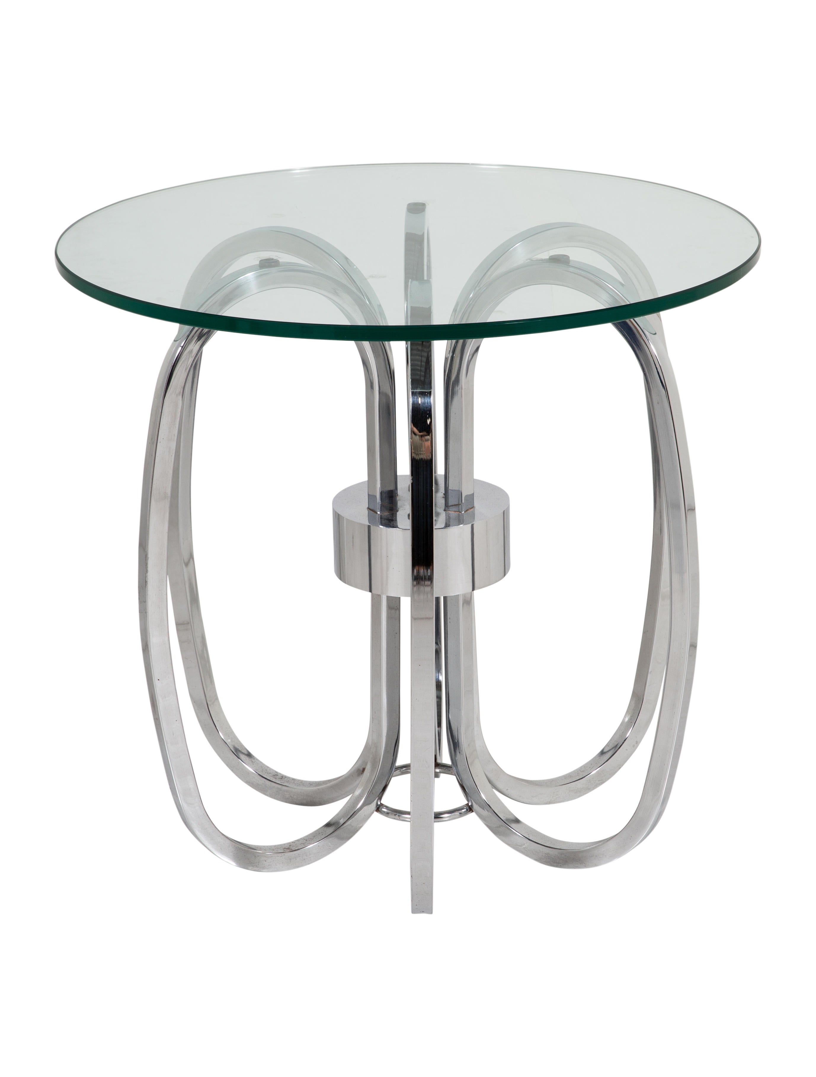 Table Accent Table w/ Glass Top - Tables, Furniture | The RealReal