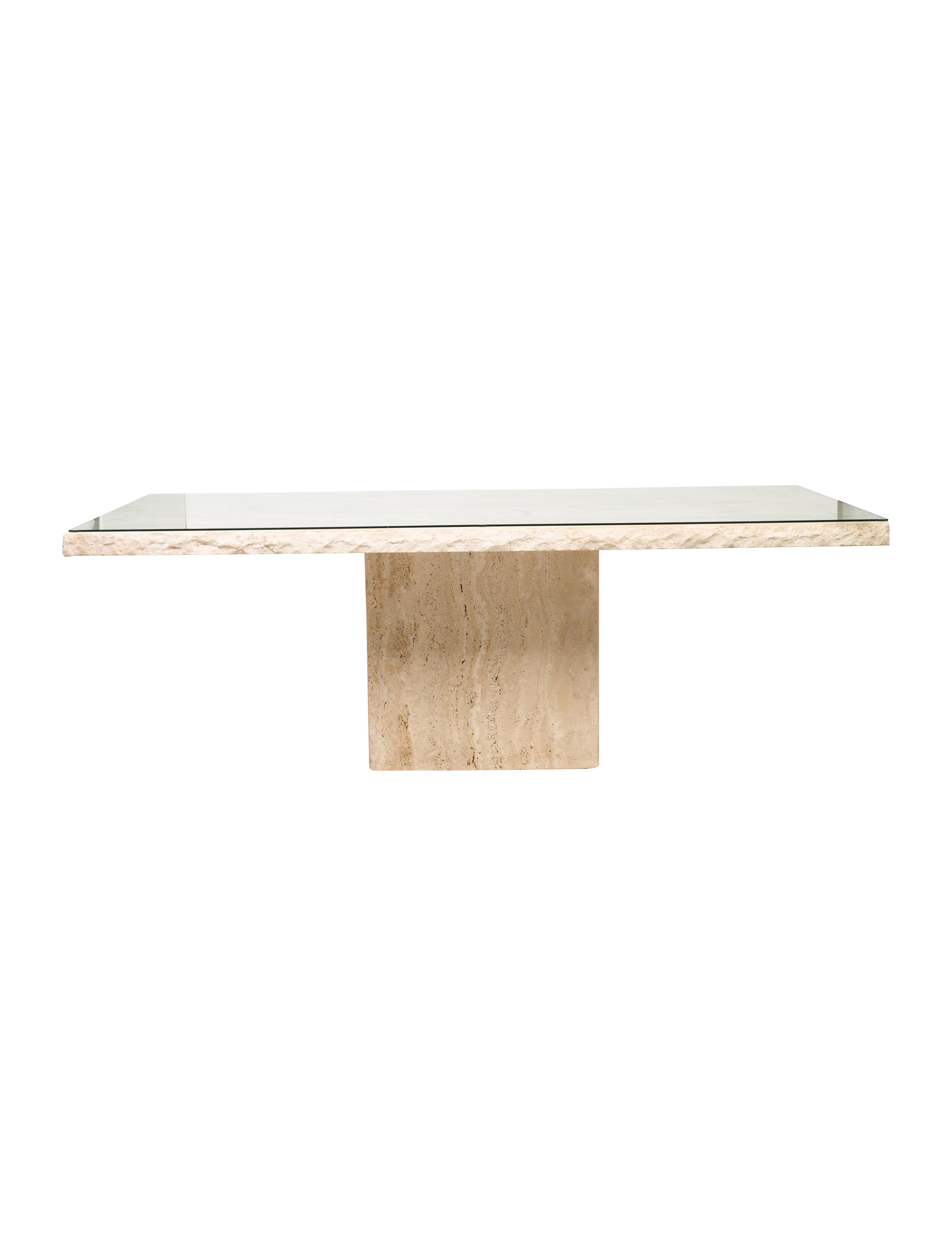 Table Maurice Villency Limestone Dining Table - White Tables, Furniture ...