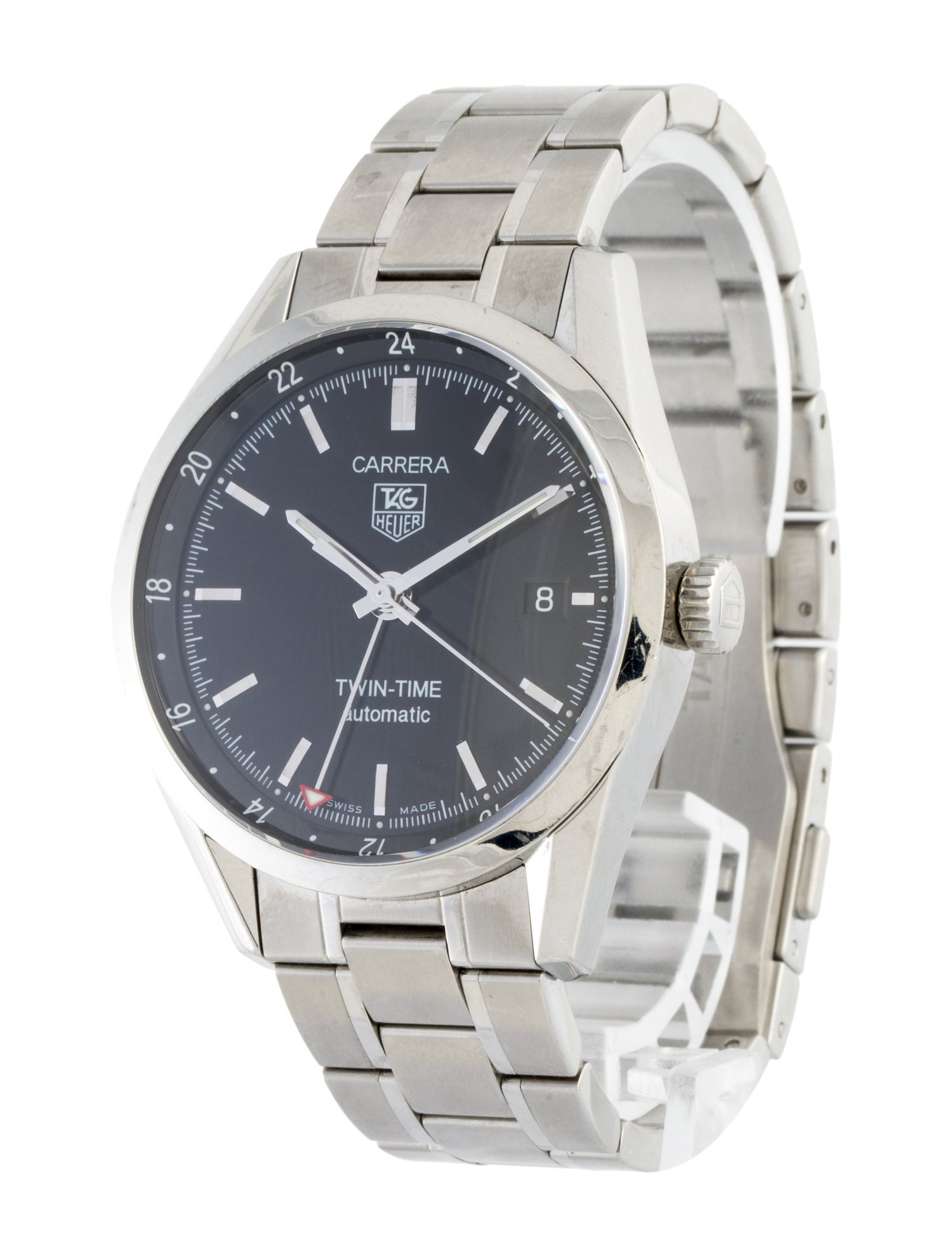 Tag Heuer Carrera Twin Time Watch - WV2115-0 | The RealReal