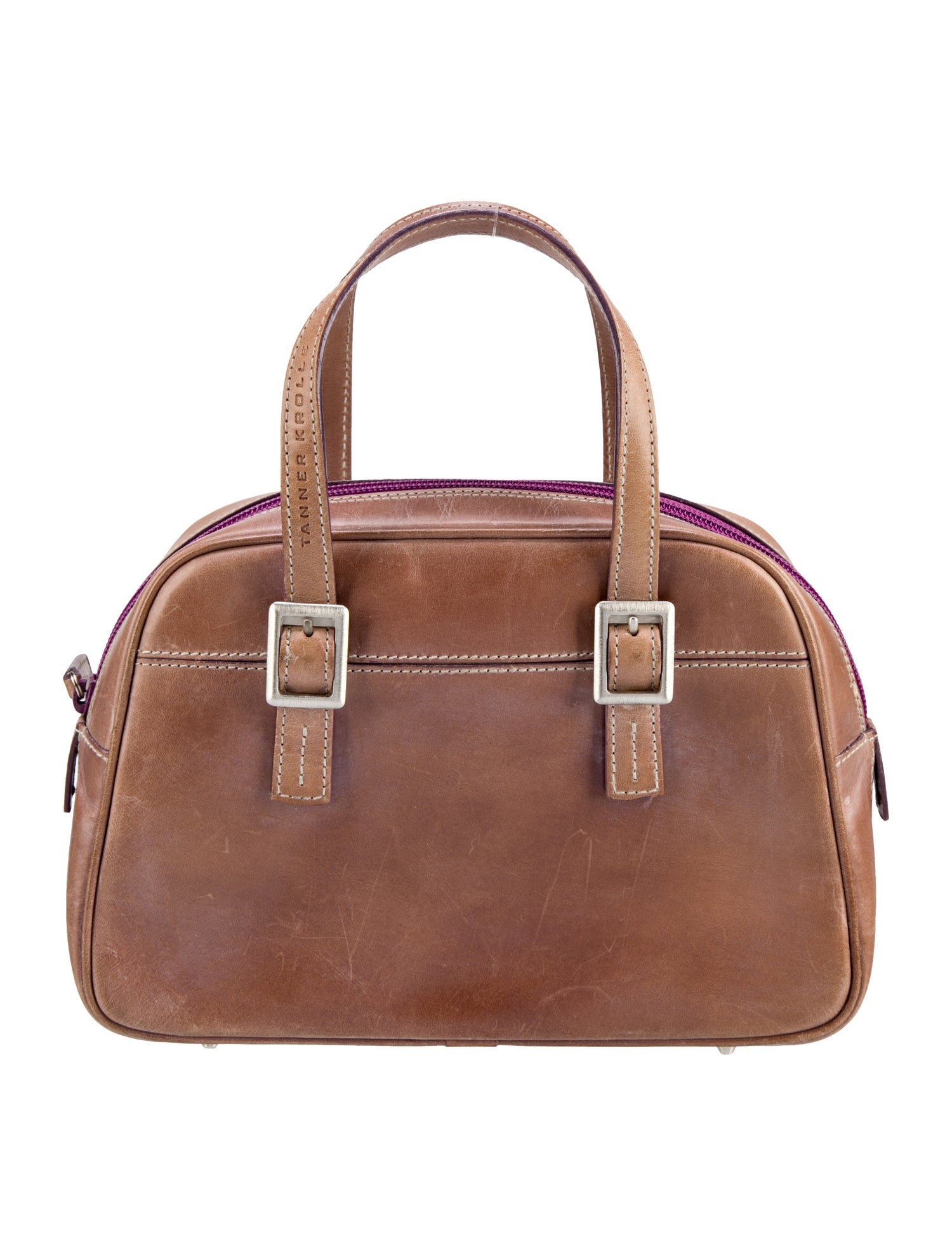 Tanner Krolle Patent Leather Handle Bag - Brown Handle Bags, Handbags ...