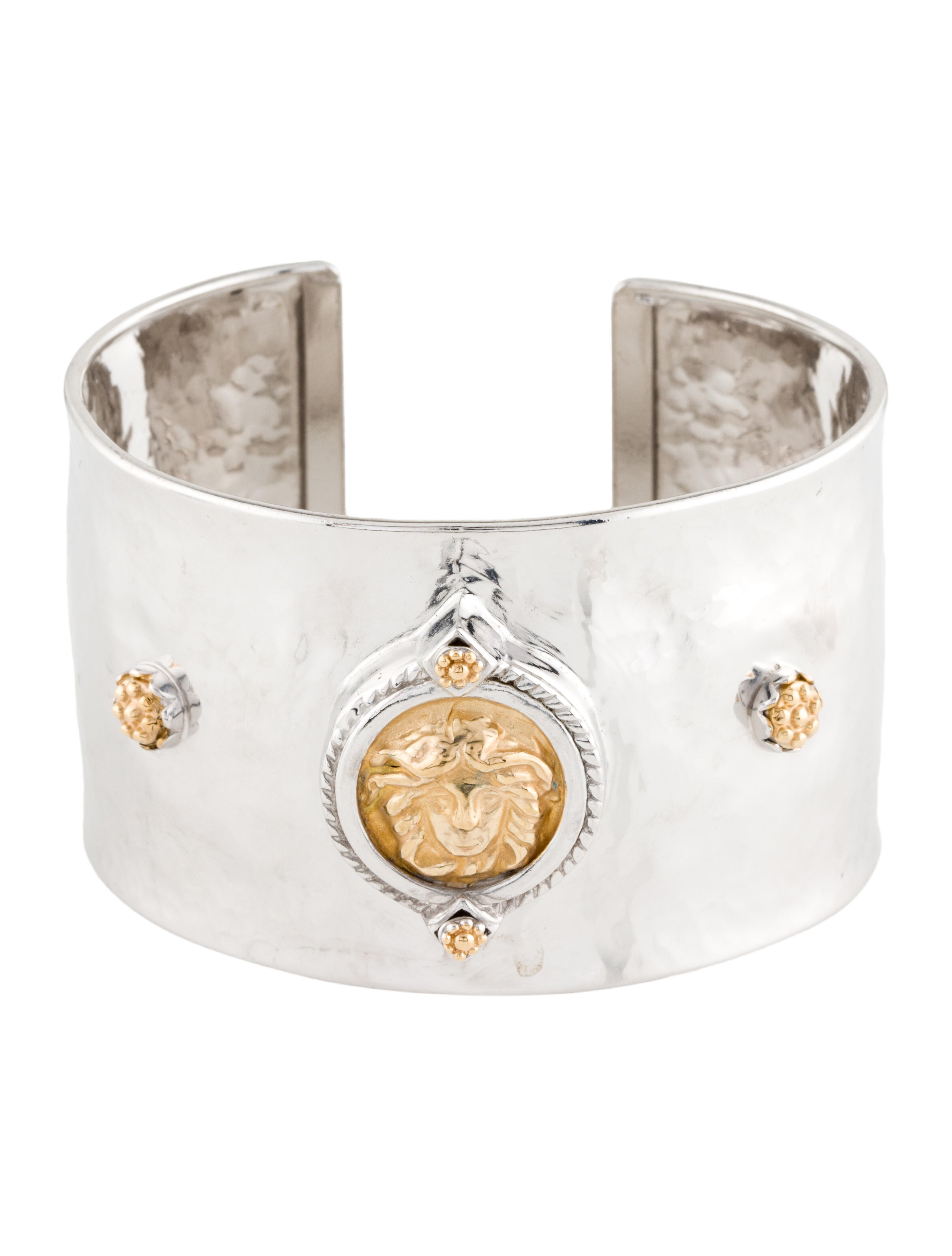 Tagliamonte Medusa Cuff Bracelet - 18K Yellow Gold Cuff, Bracelets ...