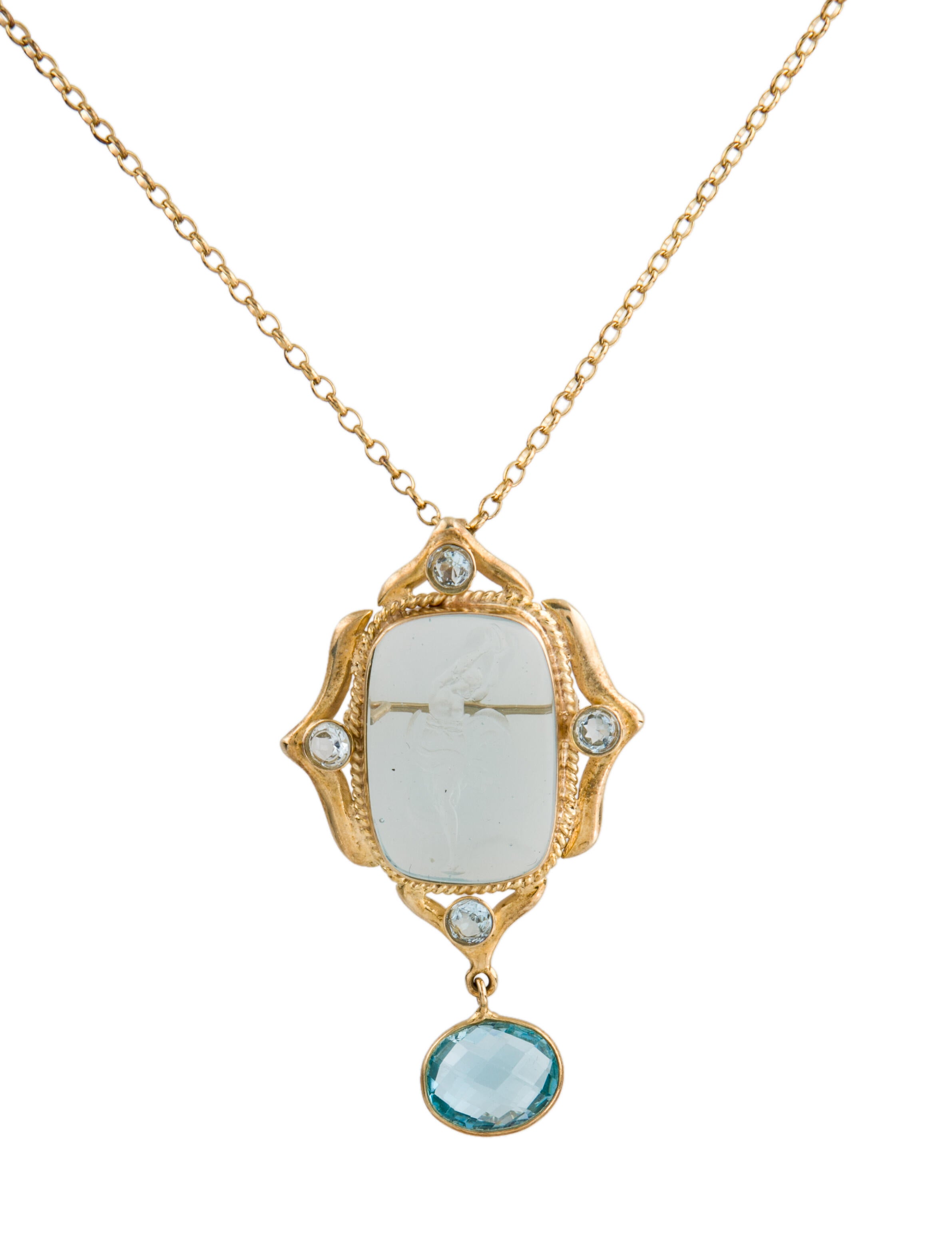 Tagliamonte Three Graces Cameo Pendant - 14K Rose Gold-Plated Pendant ...