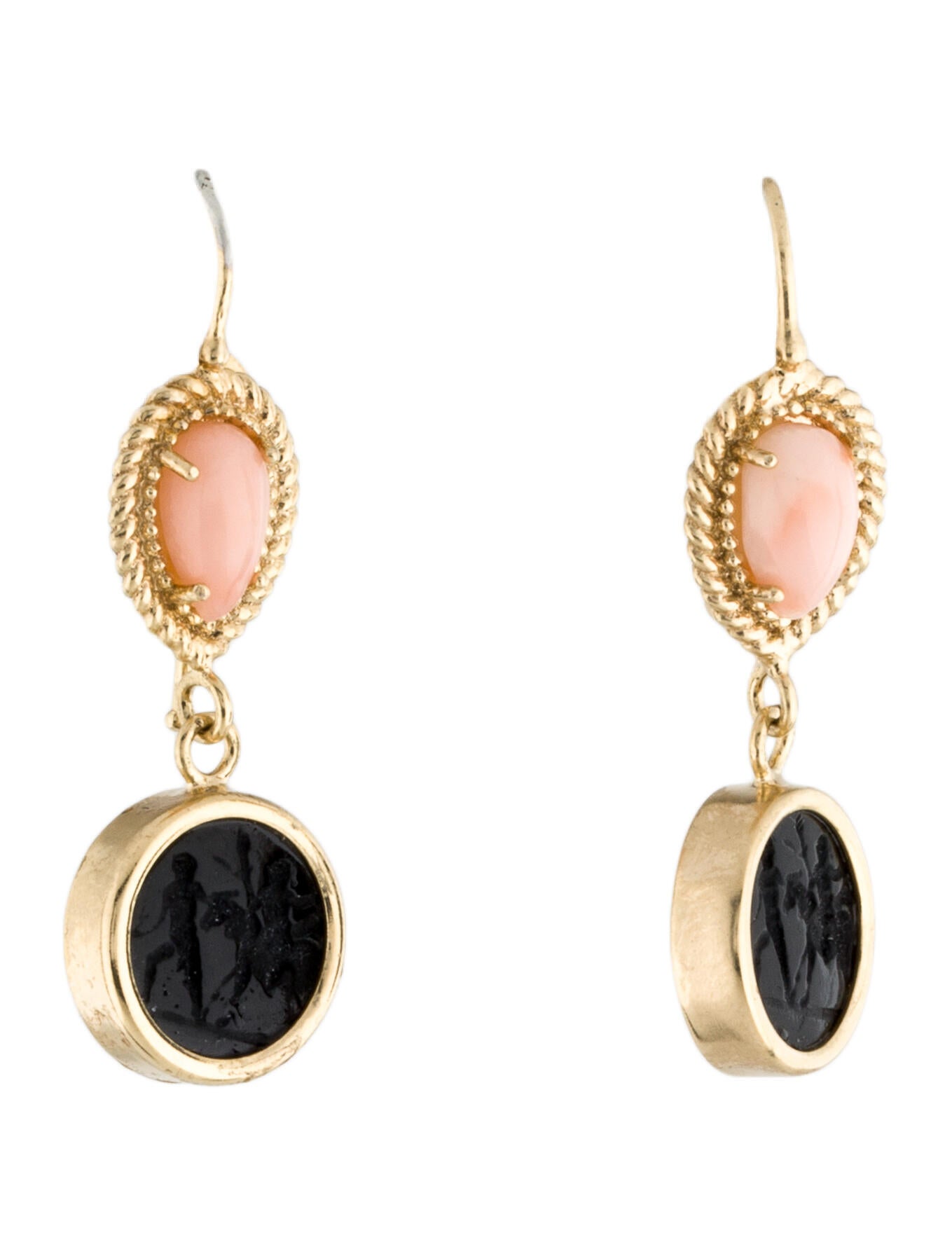 Tagliamonte 14K Neoclassical Pearl Drop Earrings - 14K Yellow Gold Drop ...