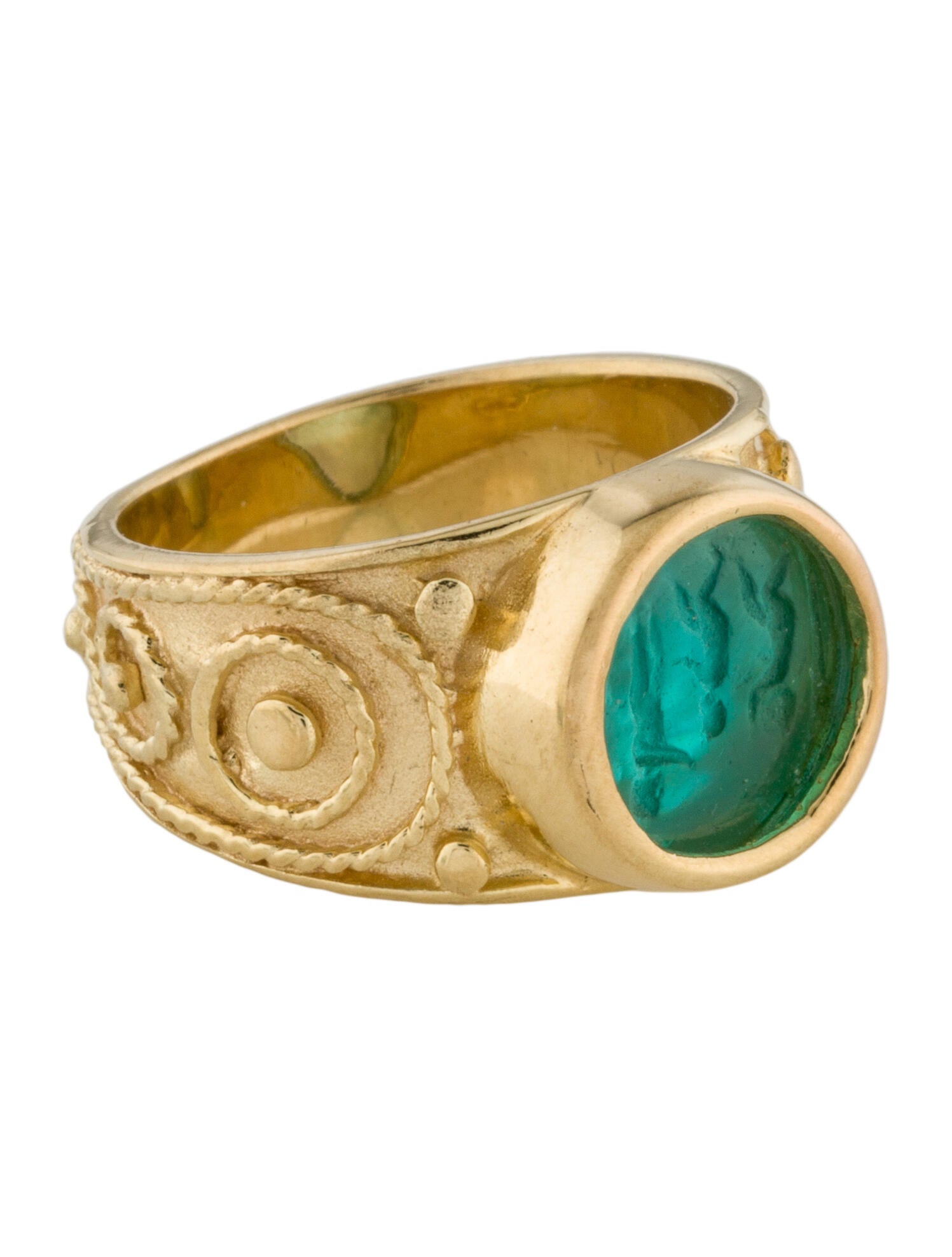 Tagliamonte Venetian Cameo Cocktail Ring - Gold-Plated Cocktail Ring ...