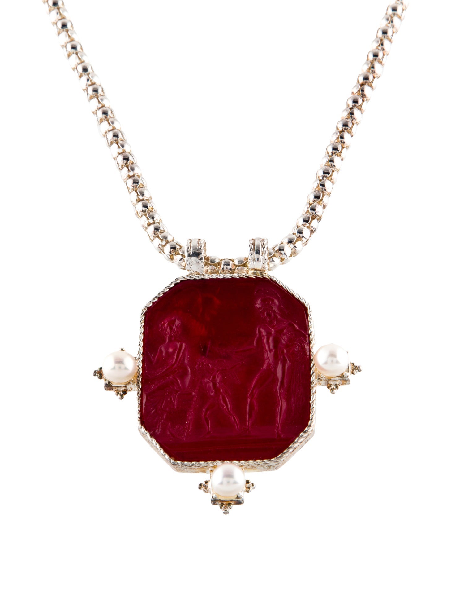 Tagliamonte Pearl & Venetian Cameo Pendant Necklace - Pendant Necklace ...