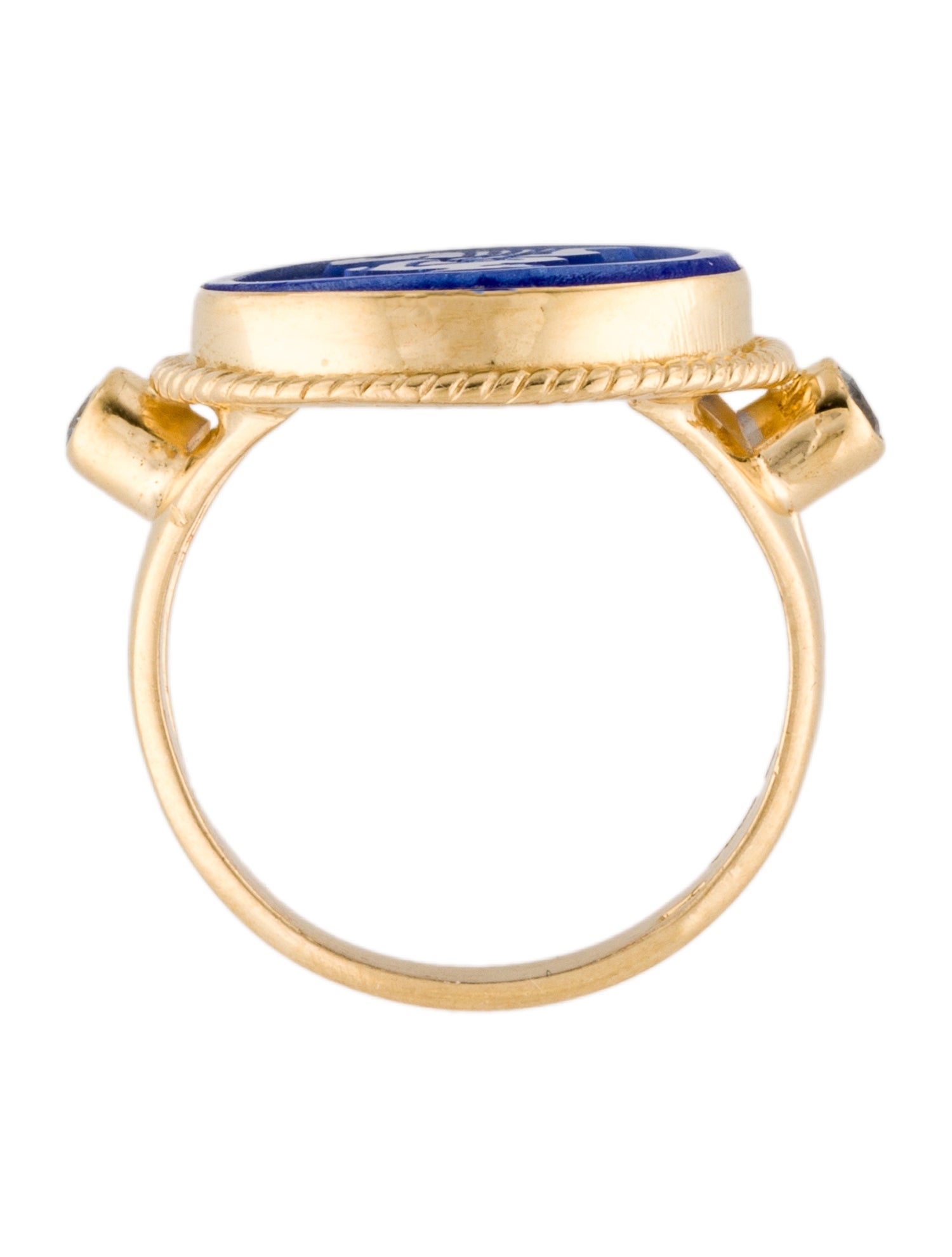 Tagliamonte Topaz & Venetian Glass Intaglio Cocktail Ring - Sterling ...