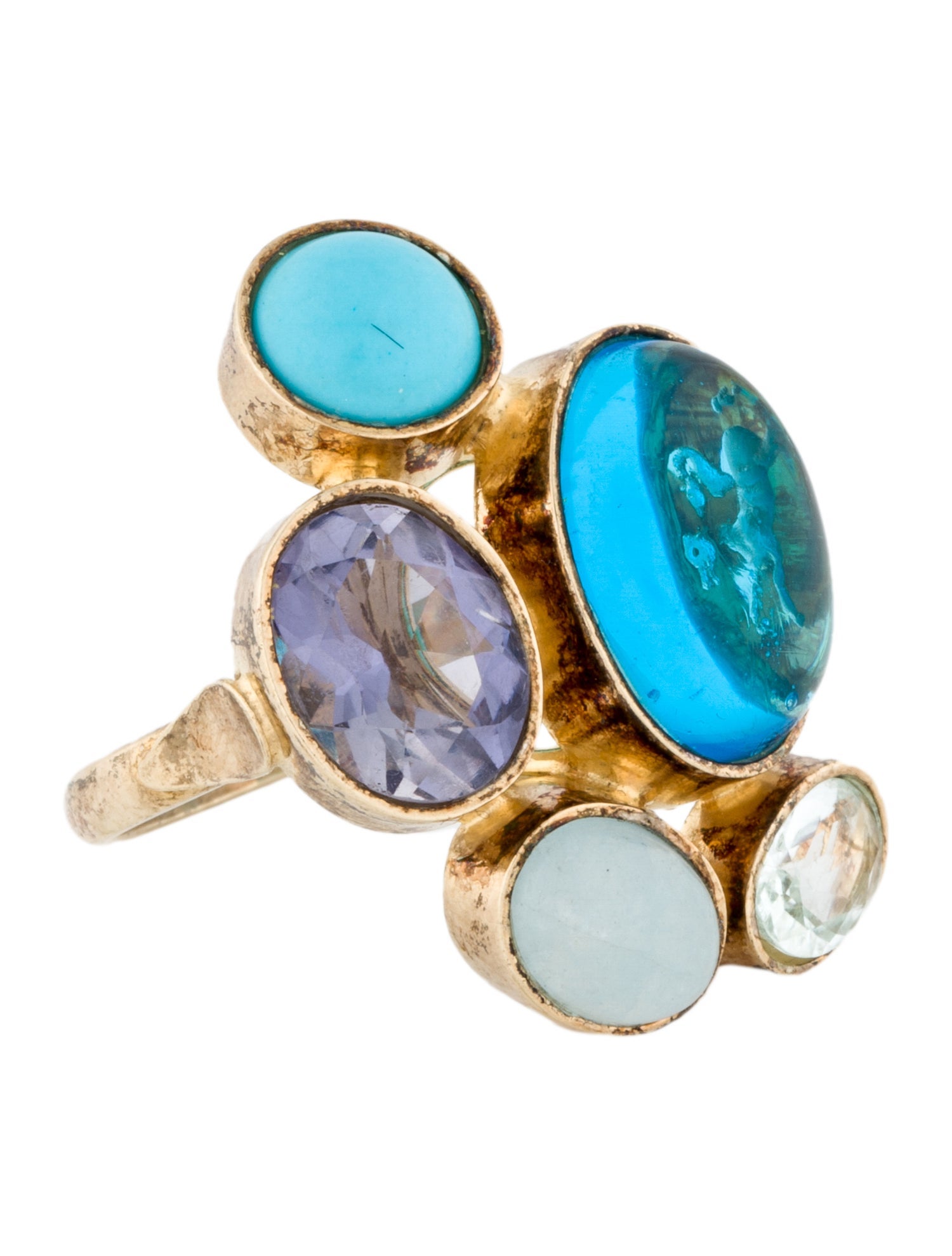 Tagliamonte Venetian Intaglio & Multistone Cocktail Ring - 18K Yellow ...