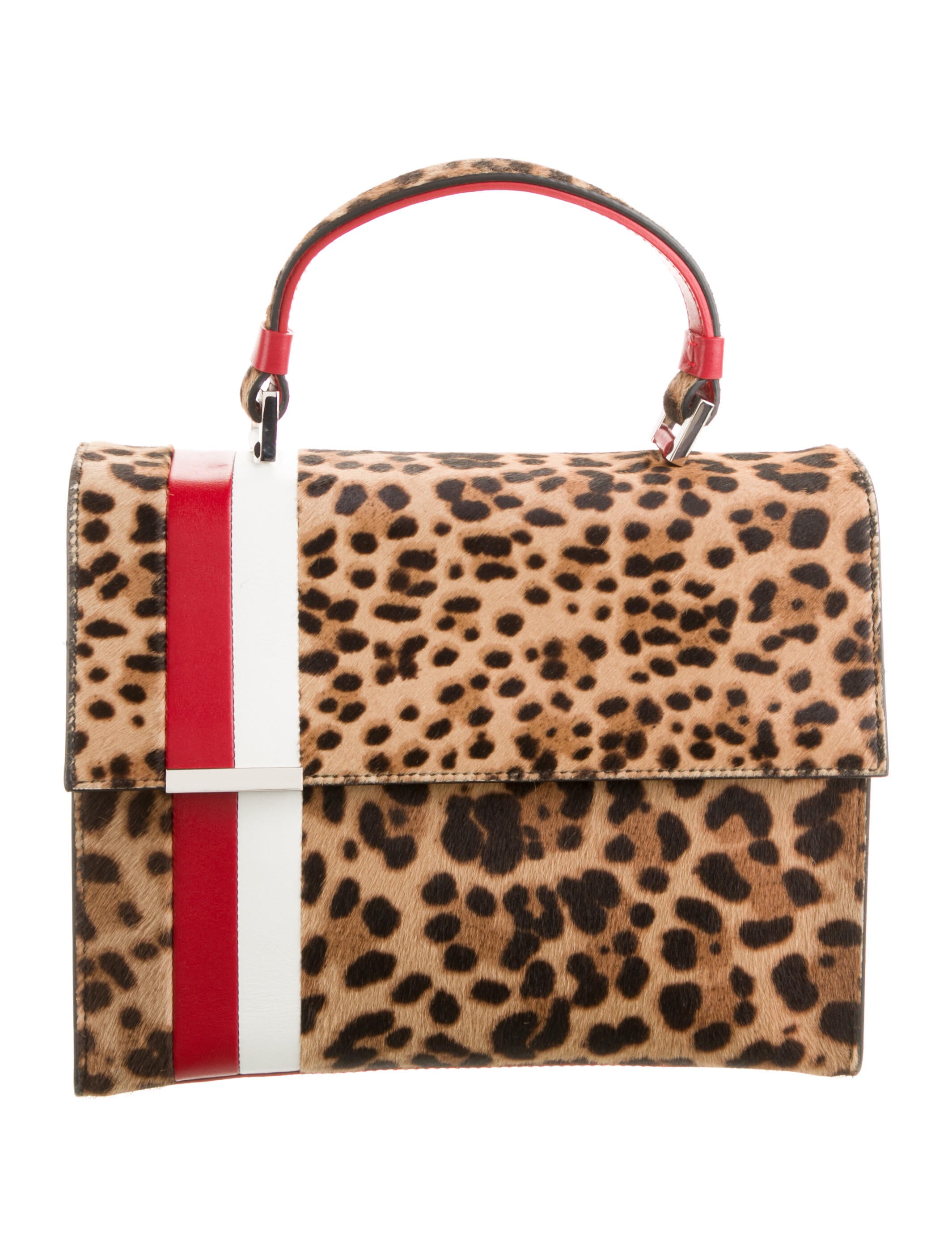 Tomasini Paris Leather Handle Bag - Red Handle Bags, Handbags ...