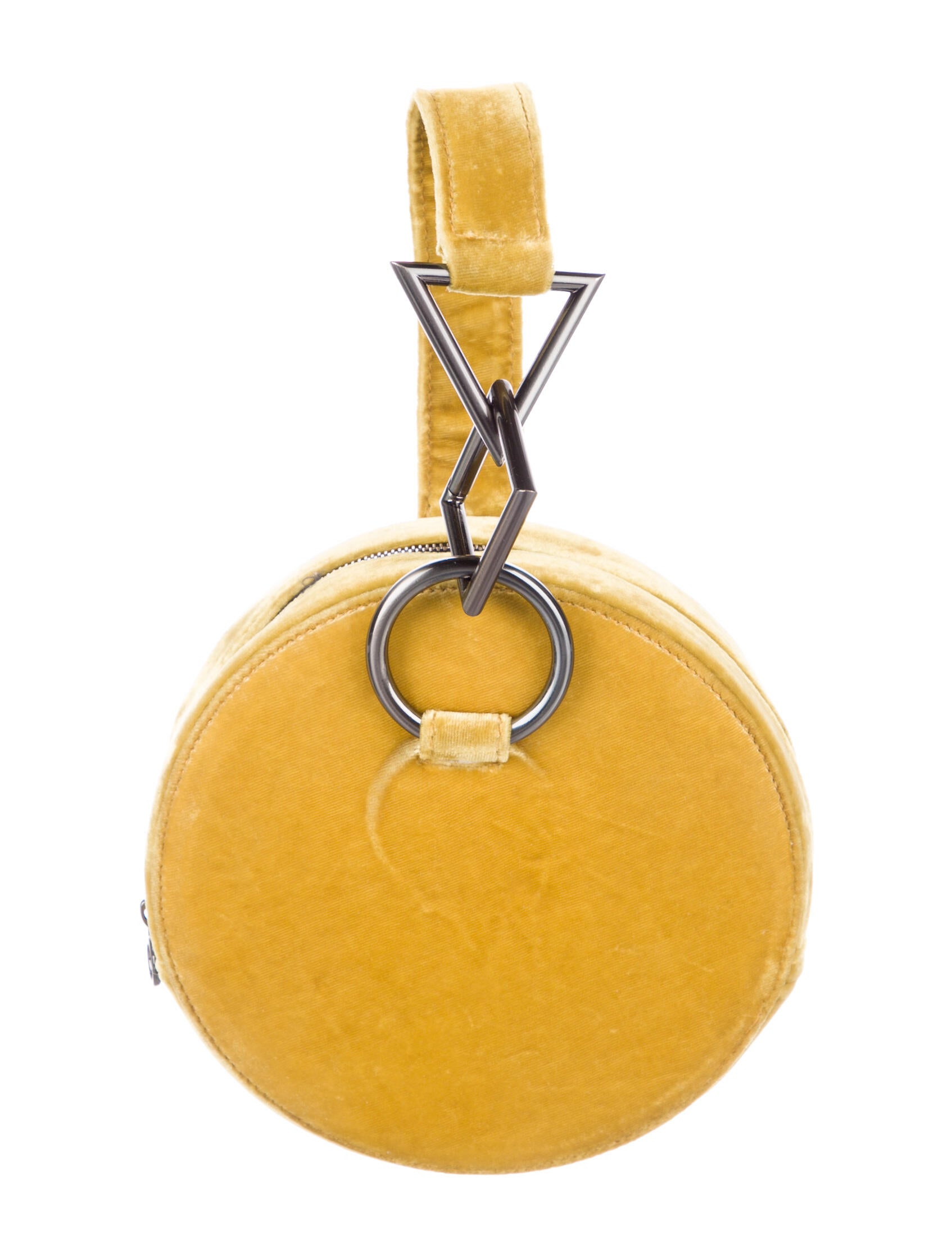 Tara Zadeh Velvet Circle Handle Bag - Yellow Handle Bags, Handbags ...