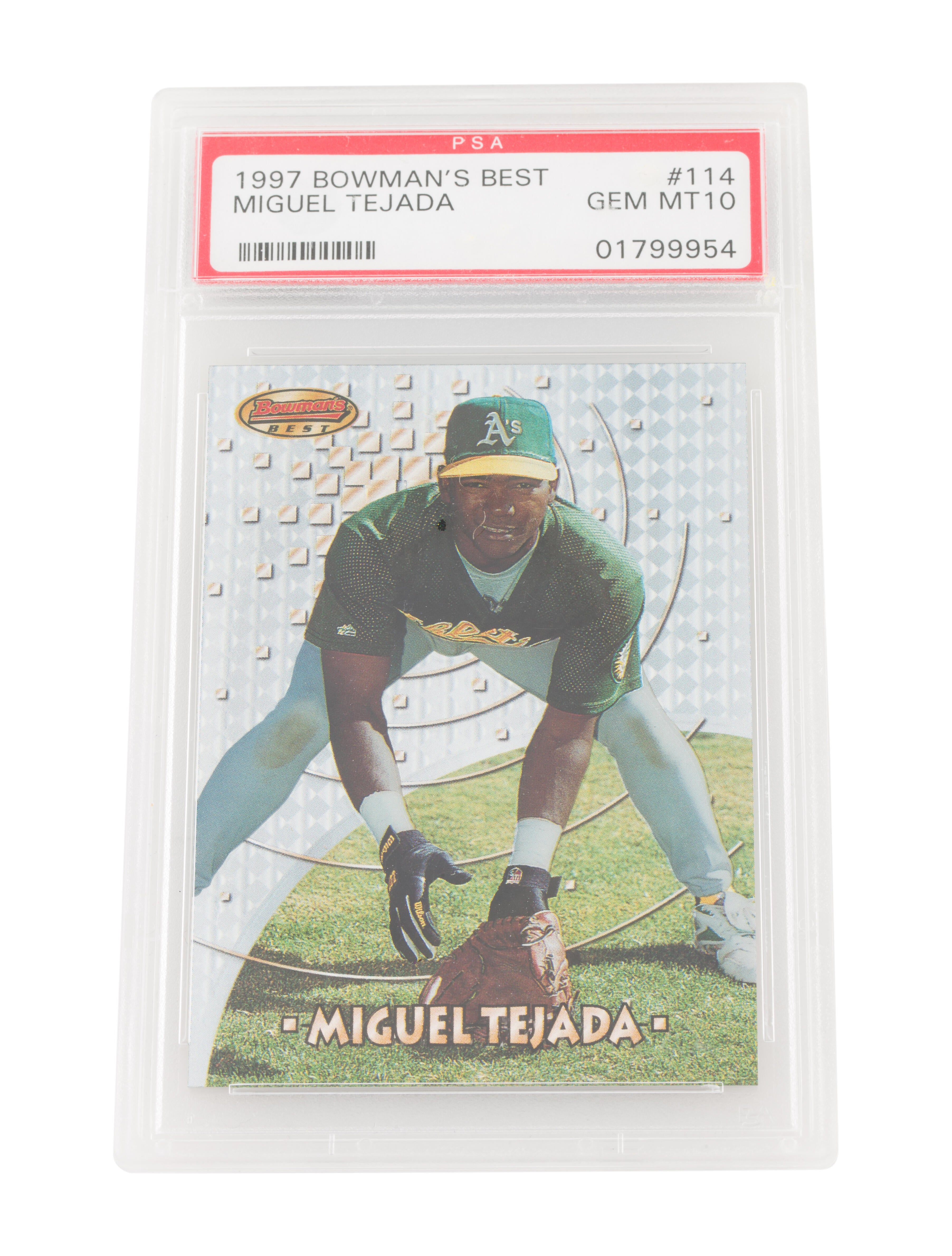 Trading Cards 1997 Bowman's Best Miguel Tejada PSA 10 Rookie #114 - GEM ...