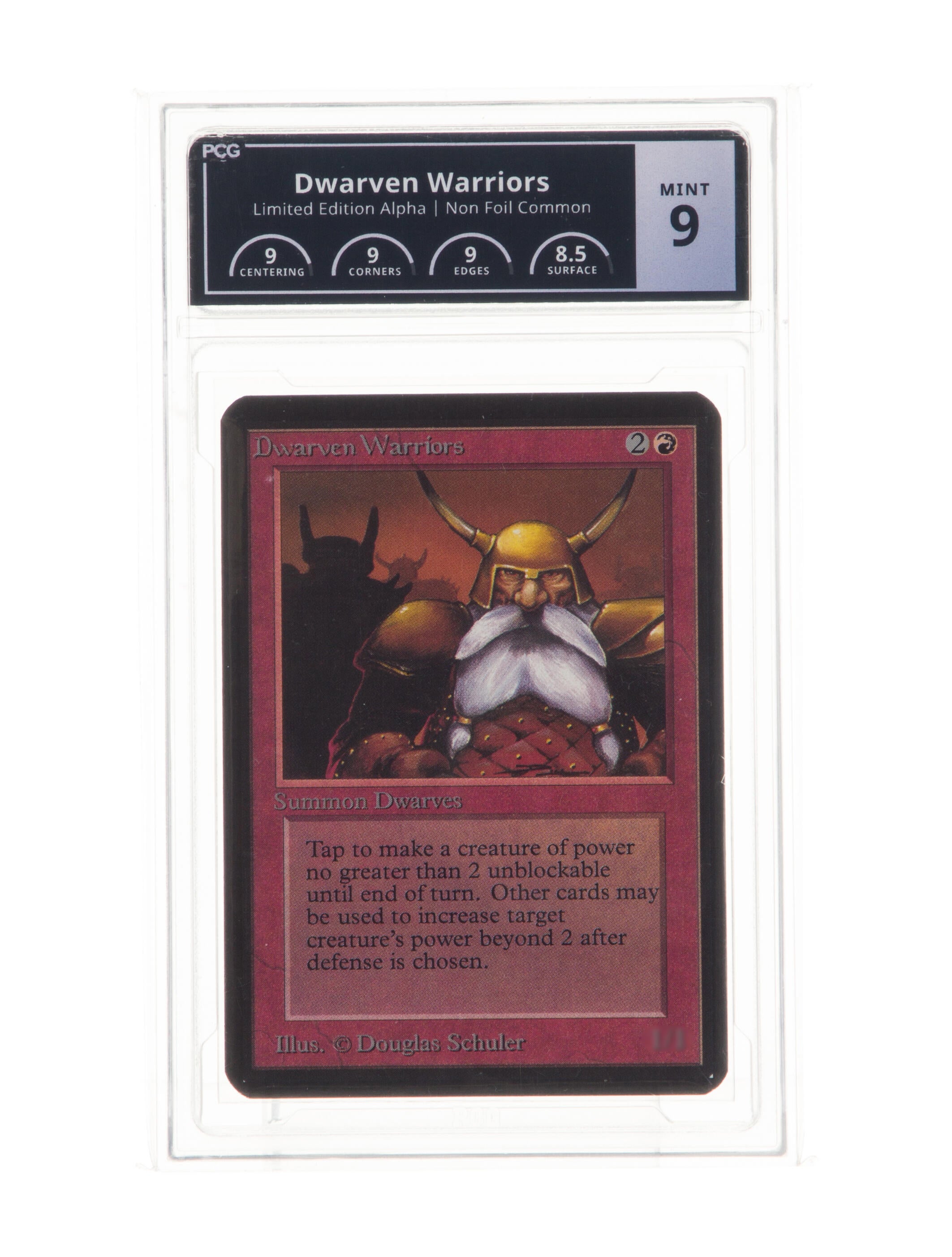 Trading Cards 1993 Magic the Gathering Dwarven Warriors Alpha PCG 9 C R ...