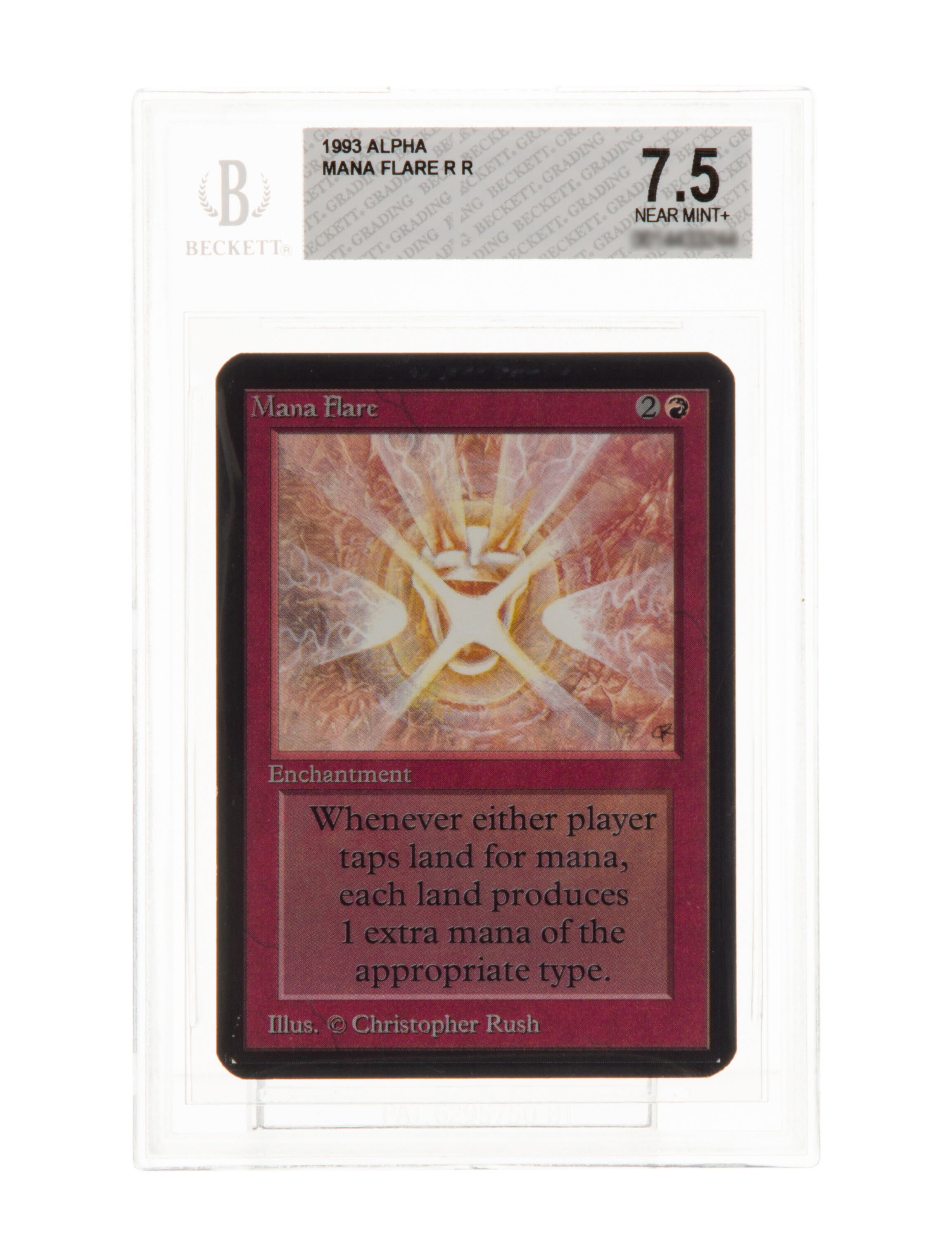 Trading Cards 1993 Magic the Gathering Mana Flare R R Alpha Edition BGS ...