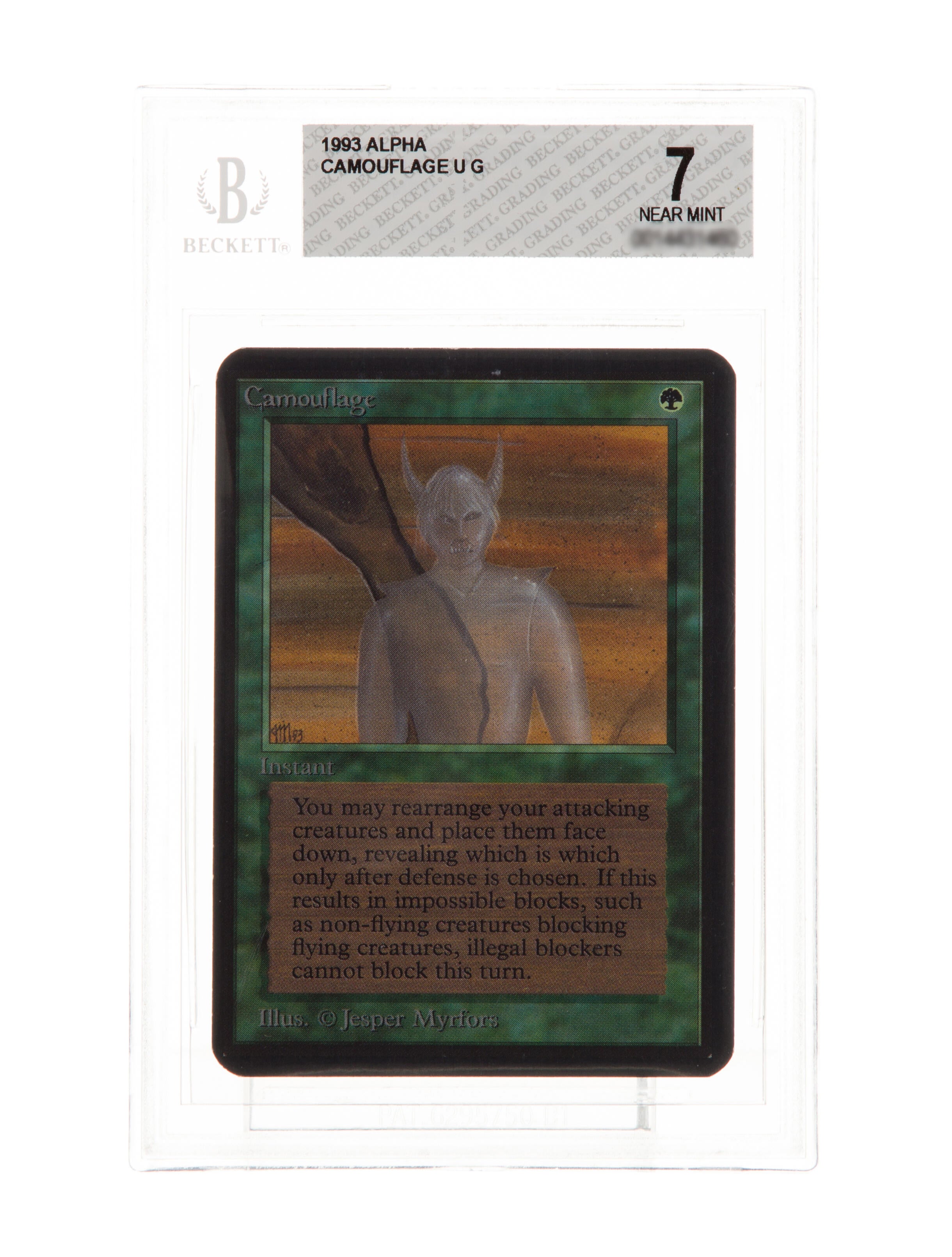 Trading Cards 1993 Camouflage U G Alpha BGS 7 #187 - POP 2 - TCG ...