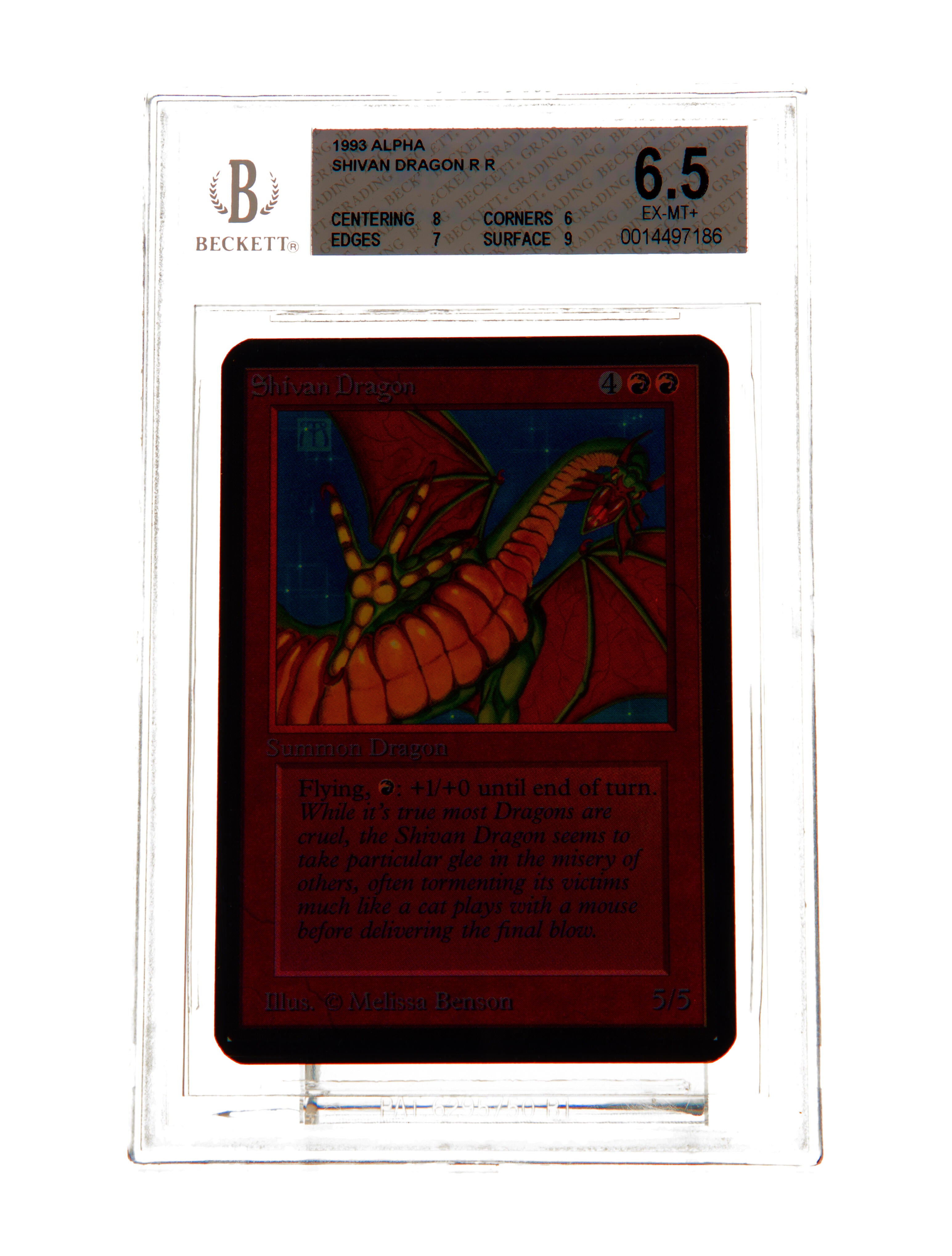 Trading Cards 1993 Magic: The Gathering Shivan Dragon Alpha BGS 6.5 ...