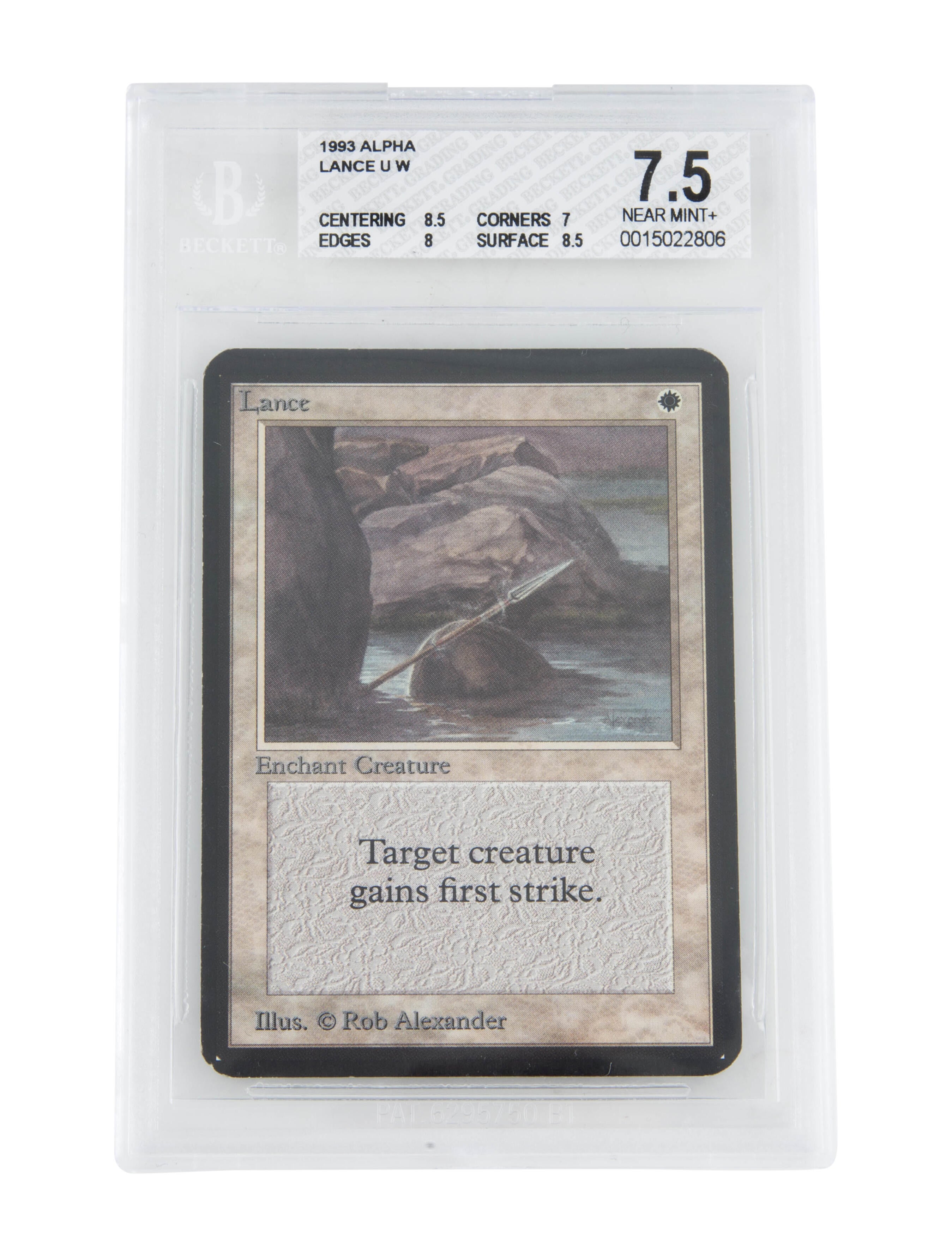 Trading Cards 1993 Magic: The Gathering Alpha Lance BGS 7.5 - TCG ...