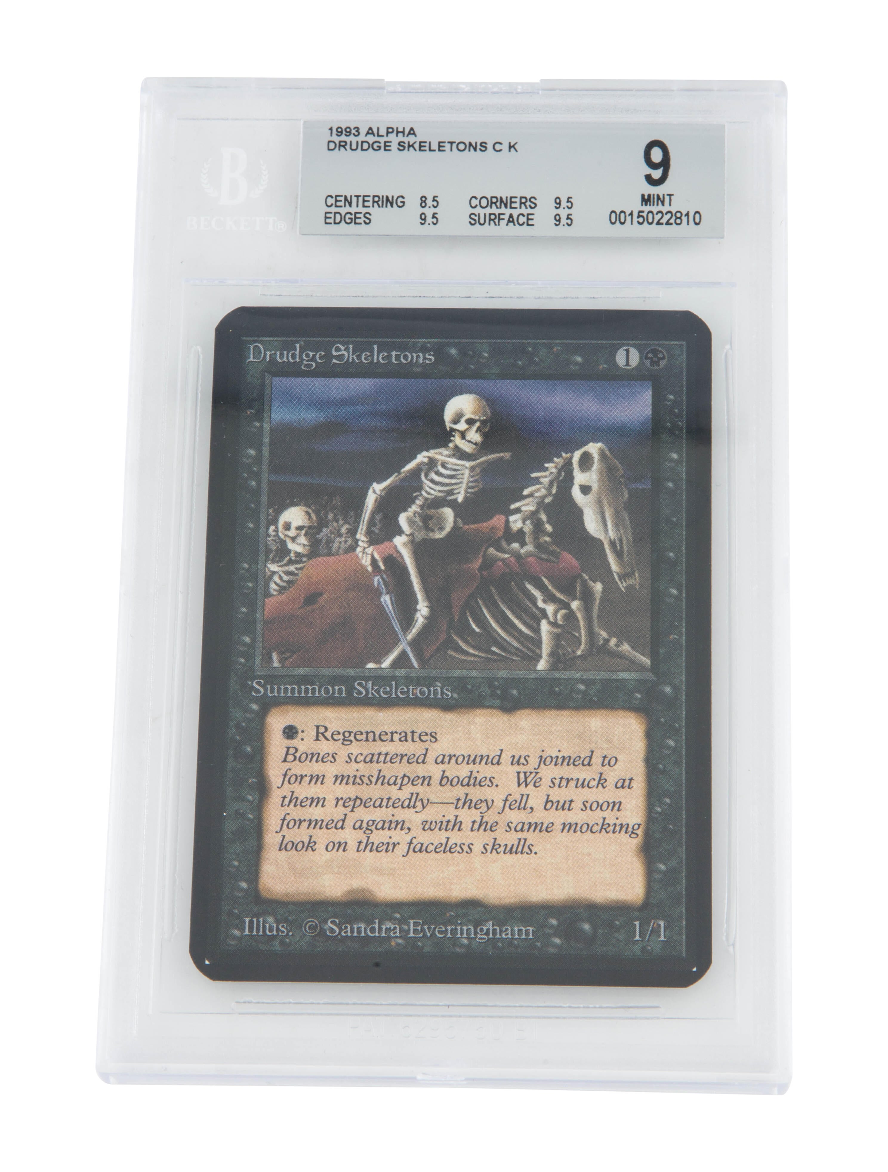 Trading Cards 1993 Magic: The Gathering Alpha Drudge Skeletons BGS 9 ...