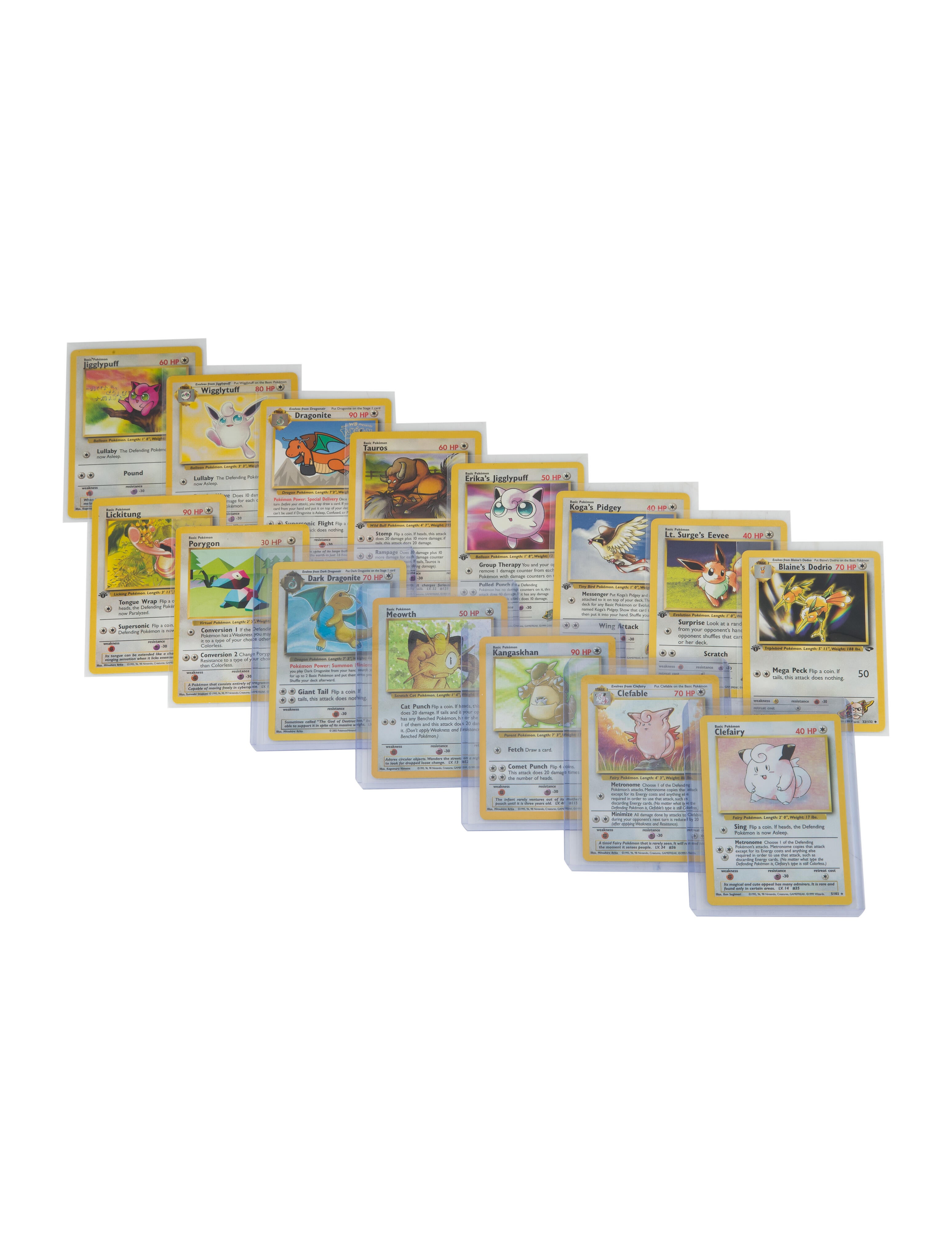 Trading Cards 15-Piece 1999-02 Pokémon Trading Card Bundle - Includes 5 ...