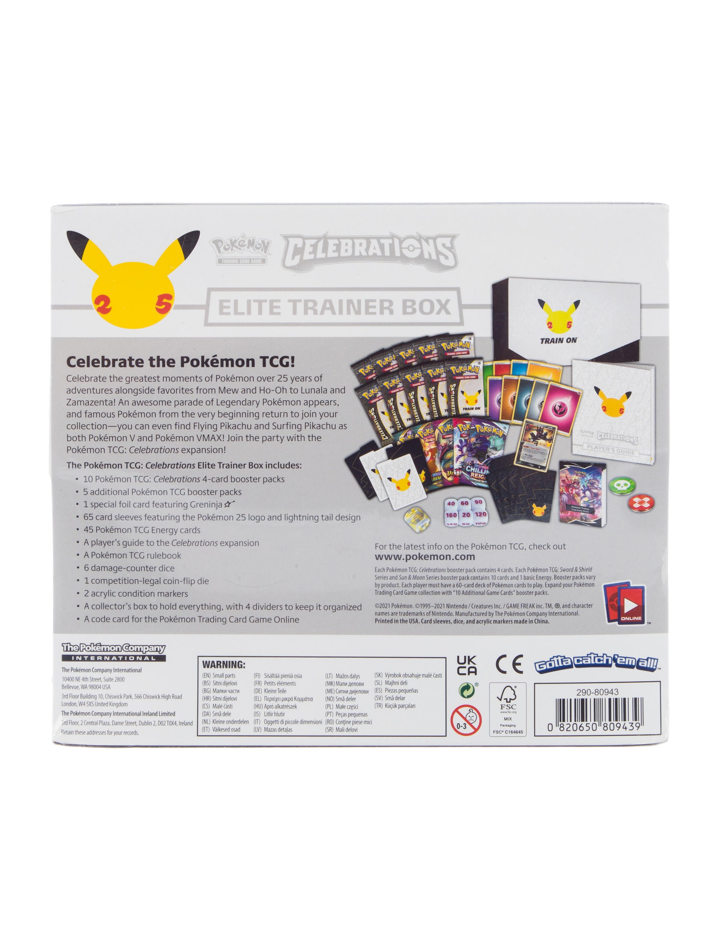 Decor Pokémon Celebrations: Pokémon Center Elite Training Box w/ Tags ...