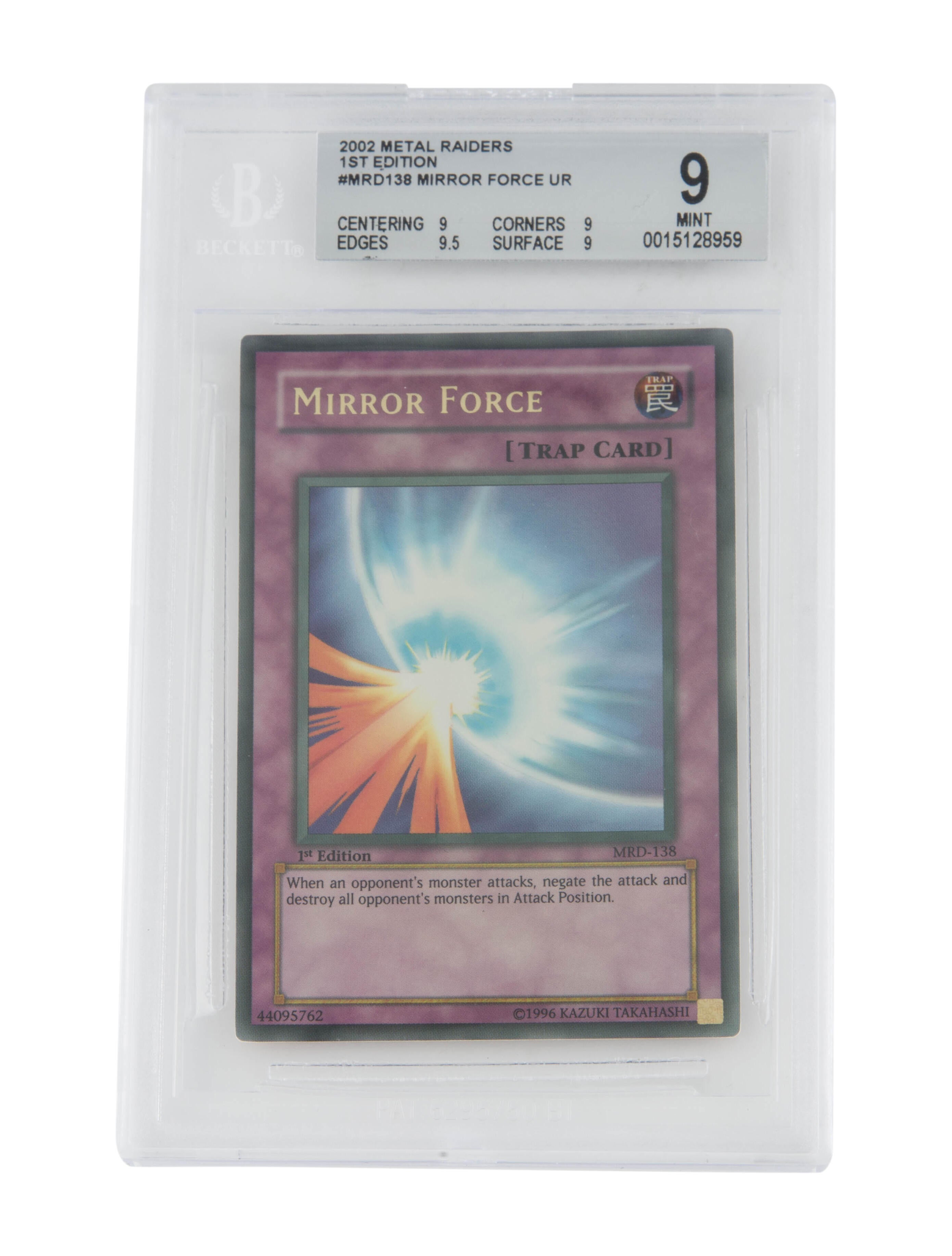 Trading Cards 2002 Yu-Gi-Oh! Mirror Force BGS 9 1st Edition #MRD-138 ...