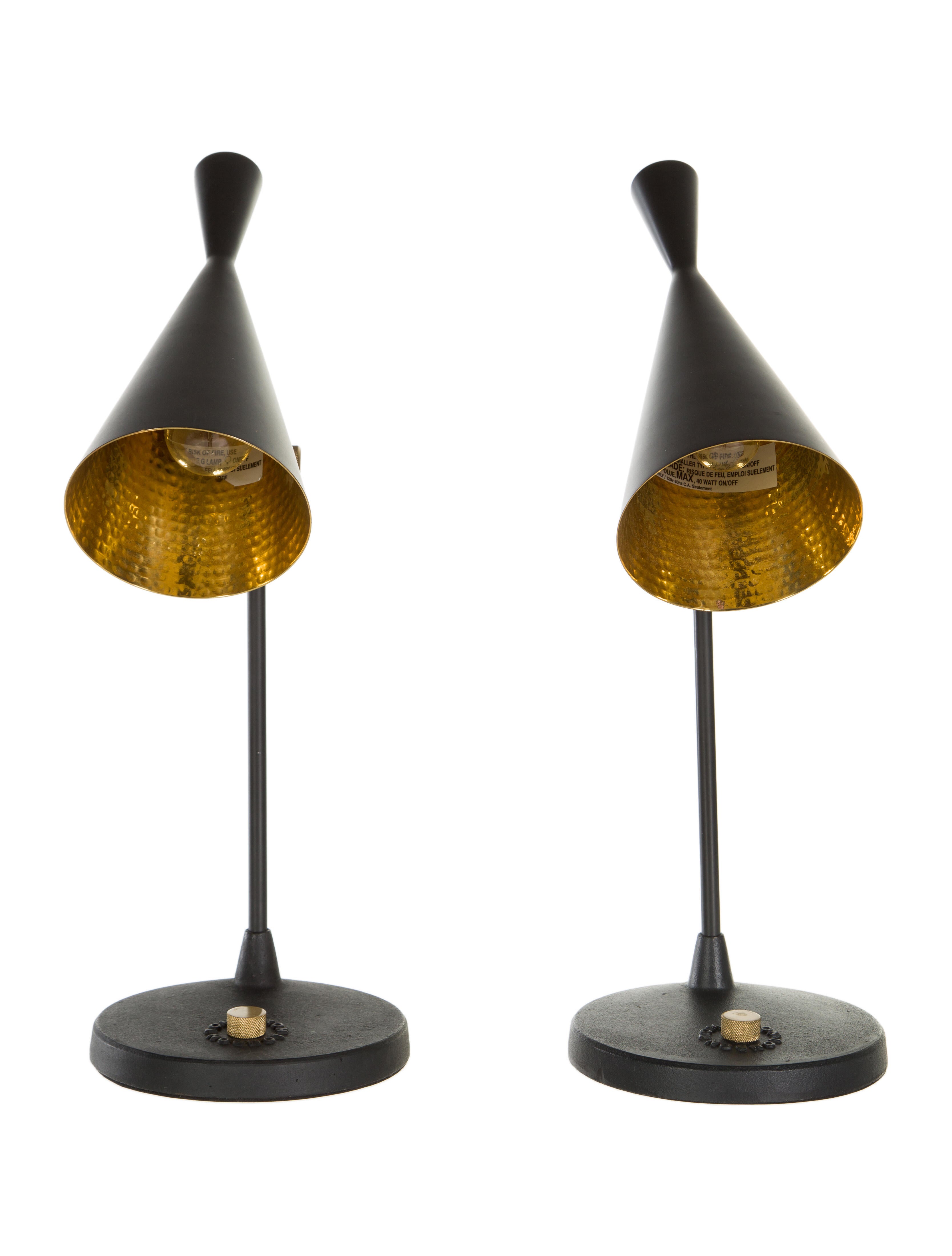 Tom Dixon Beat Table Light - Black, 1 pieces Table Lamps, Lighting ...
