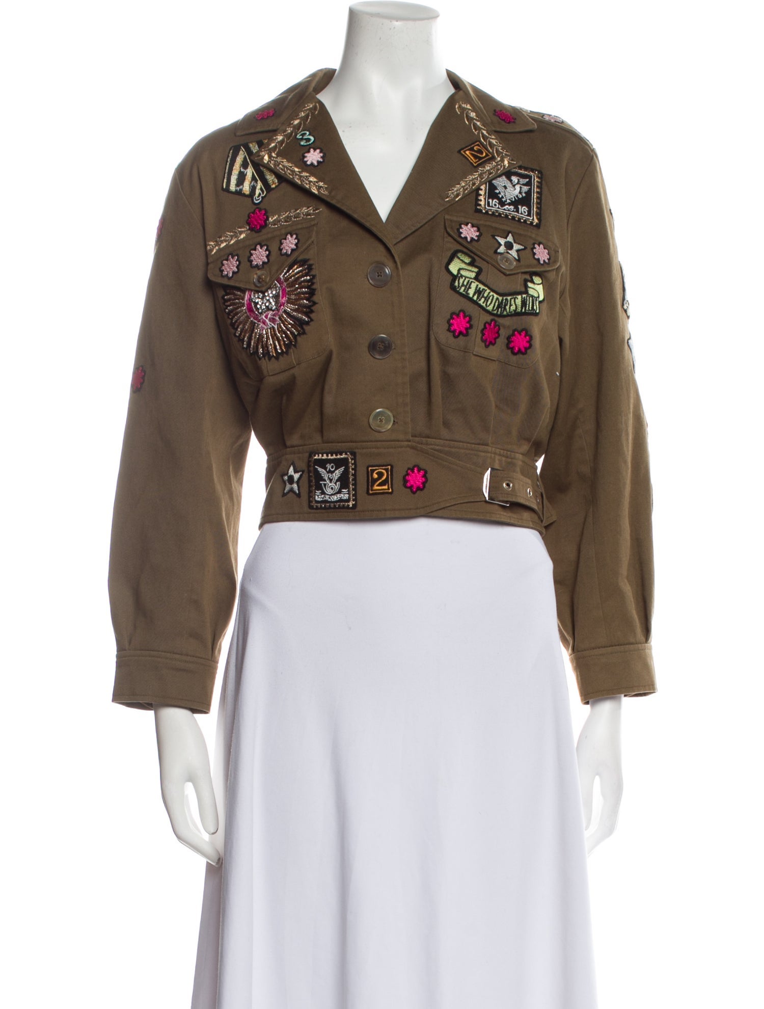 Temperley London Graphic Print Jacket - Green Jackets, Clothing ...