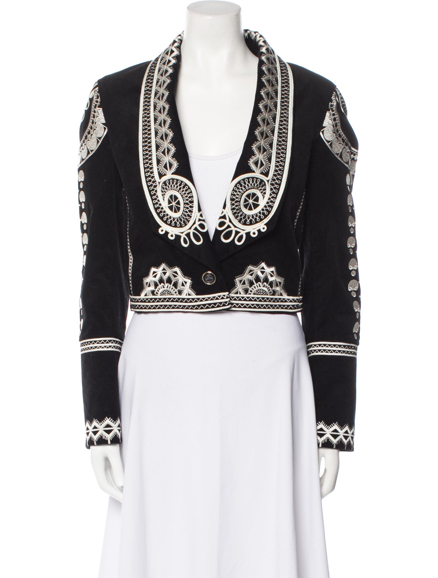 Temperley London Graphic Print Evening Jacket - Black Jackets, Clothing ...