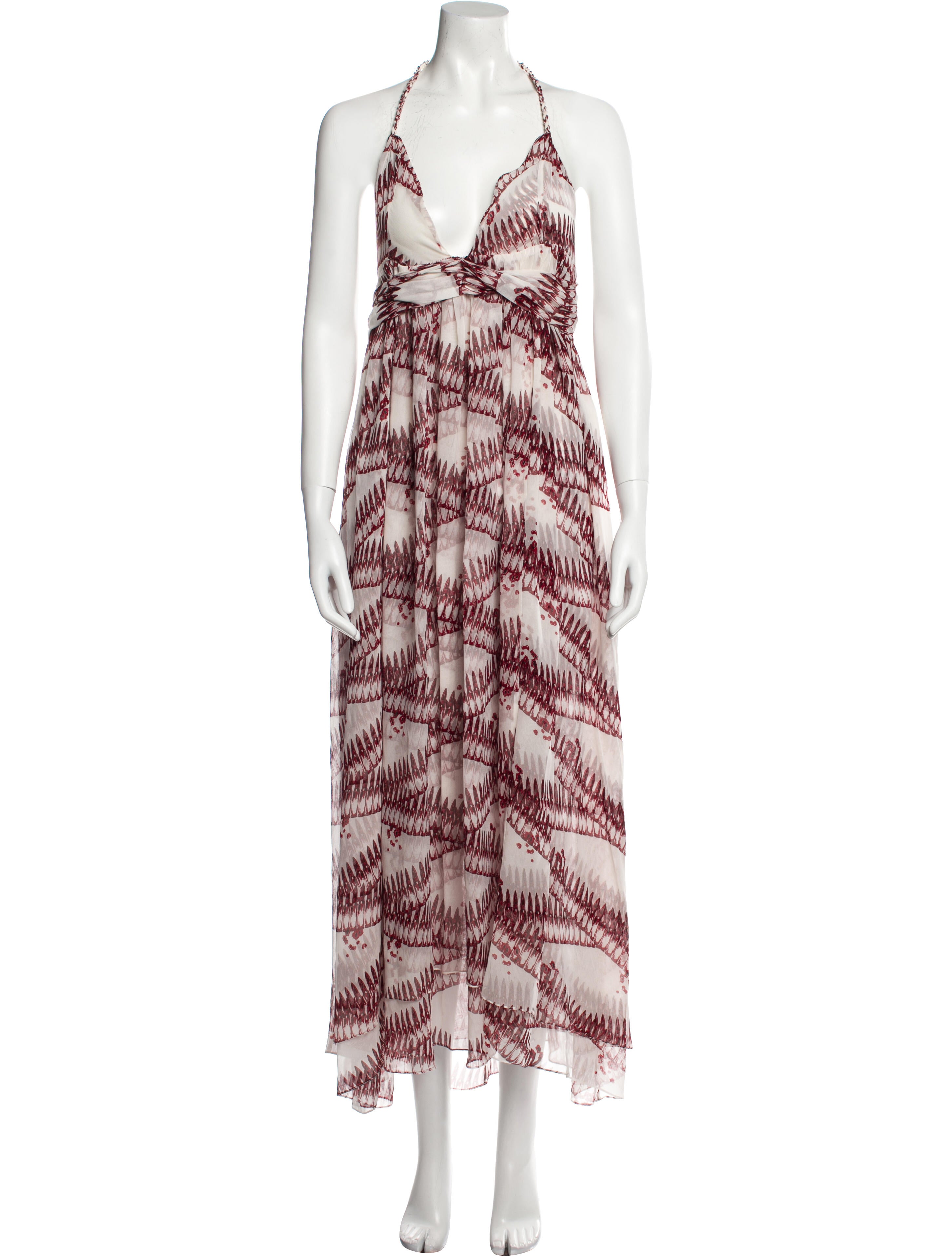 Thomas Wylde Silk Long Dress - White Dresses, Clothing - THM39266 | The ...