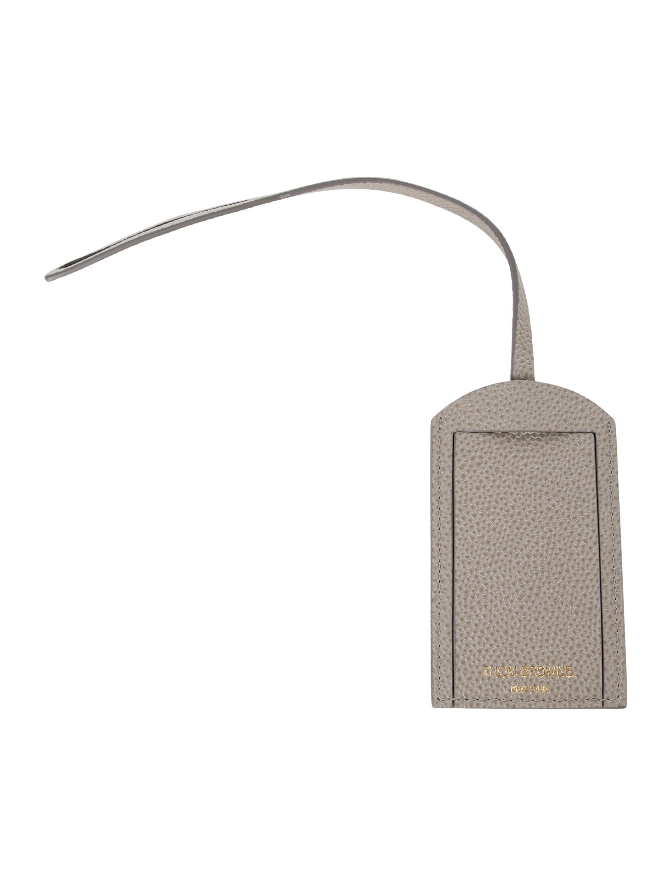 Thom Browne Leather Luggage Tag - Grey Travel, Accessories - THO40727 ...