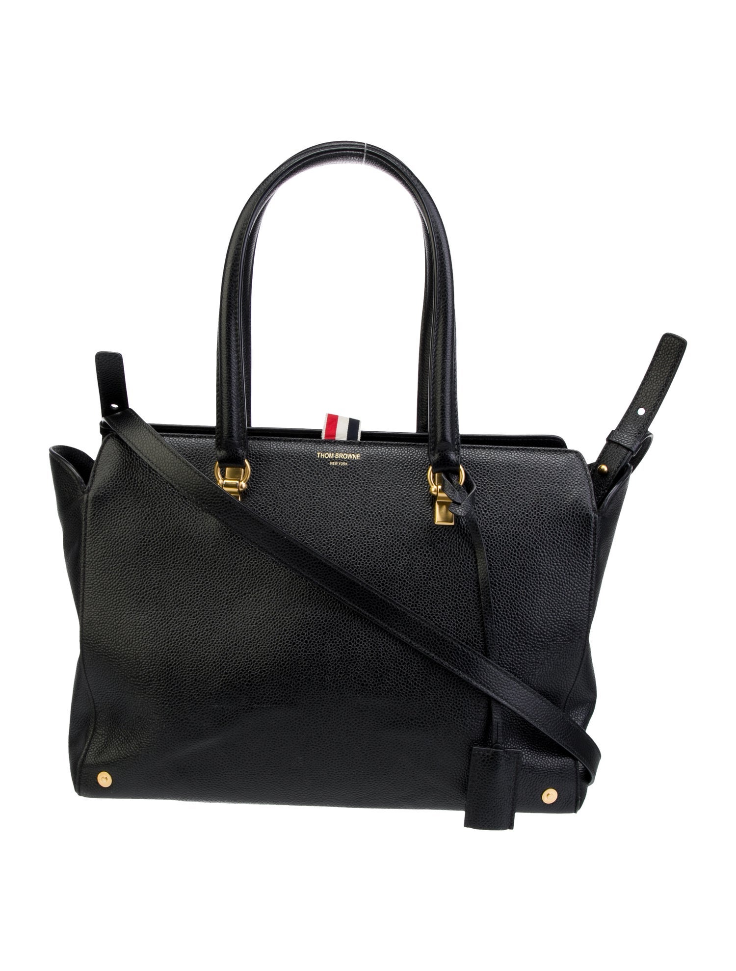 Thom Browne Leather Handle Bag - Black Handle Bags, Handbags - THO50487 ...