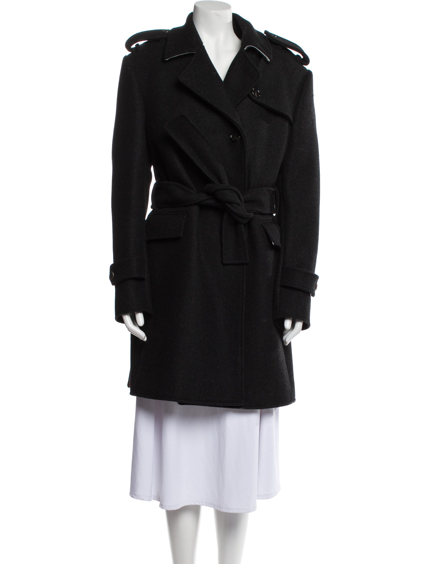 Thom Browne Trench Coat - Grey Coats, Clothing - THO51299 | The RealReal