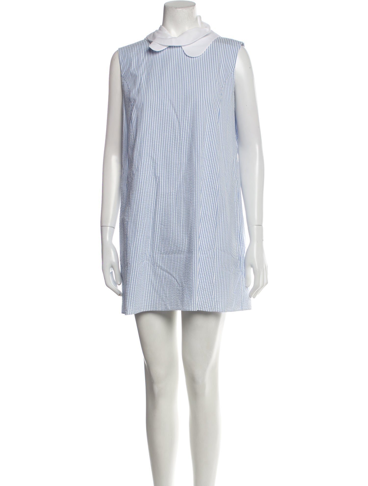 Thom Browne Box Pleat Baby Doll Mini Dress w/ Tags - Blue Dresses ...
