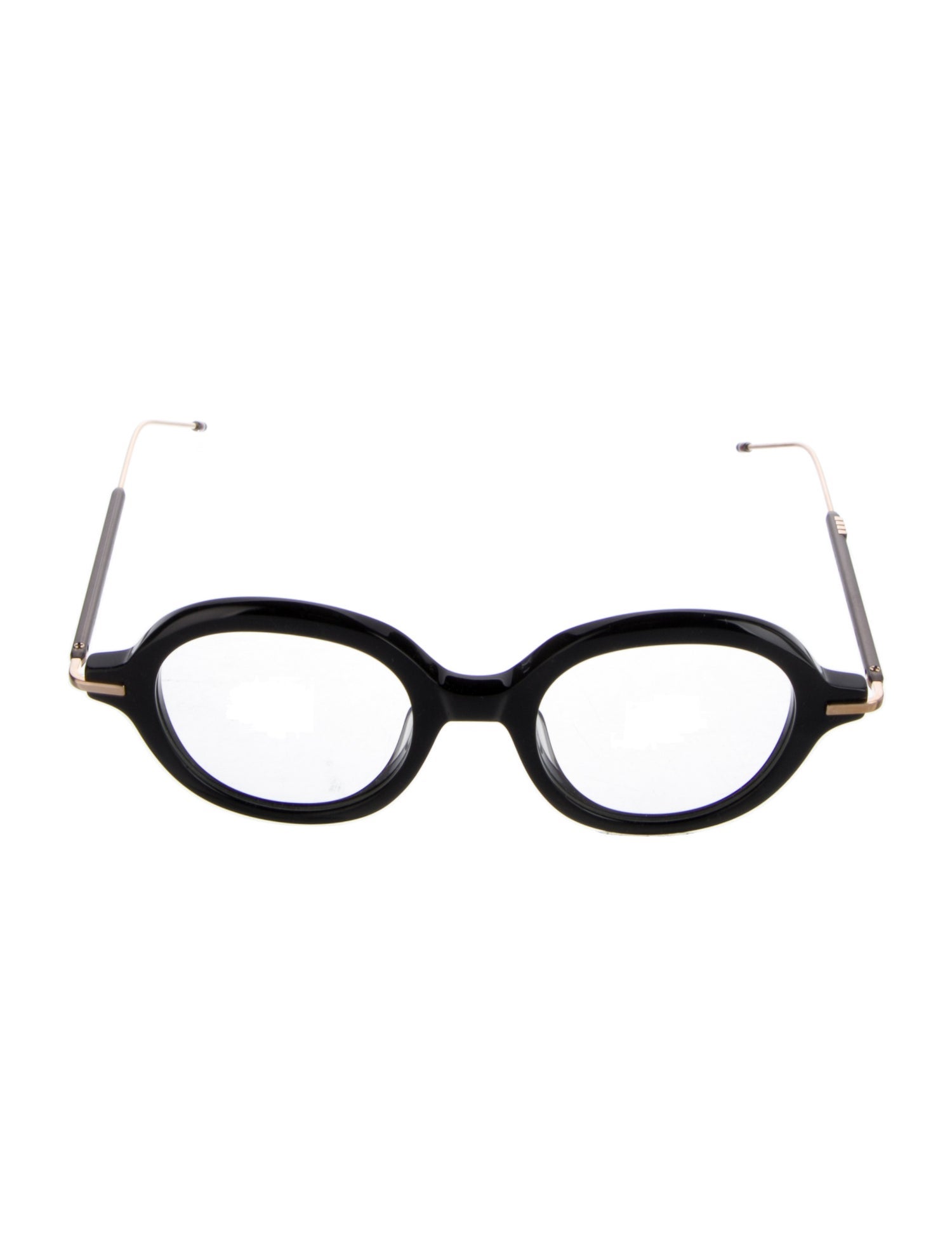 Thom Browne Round Eyeglasses - Black Eyeglasses, Accessories - THO59370 ...