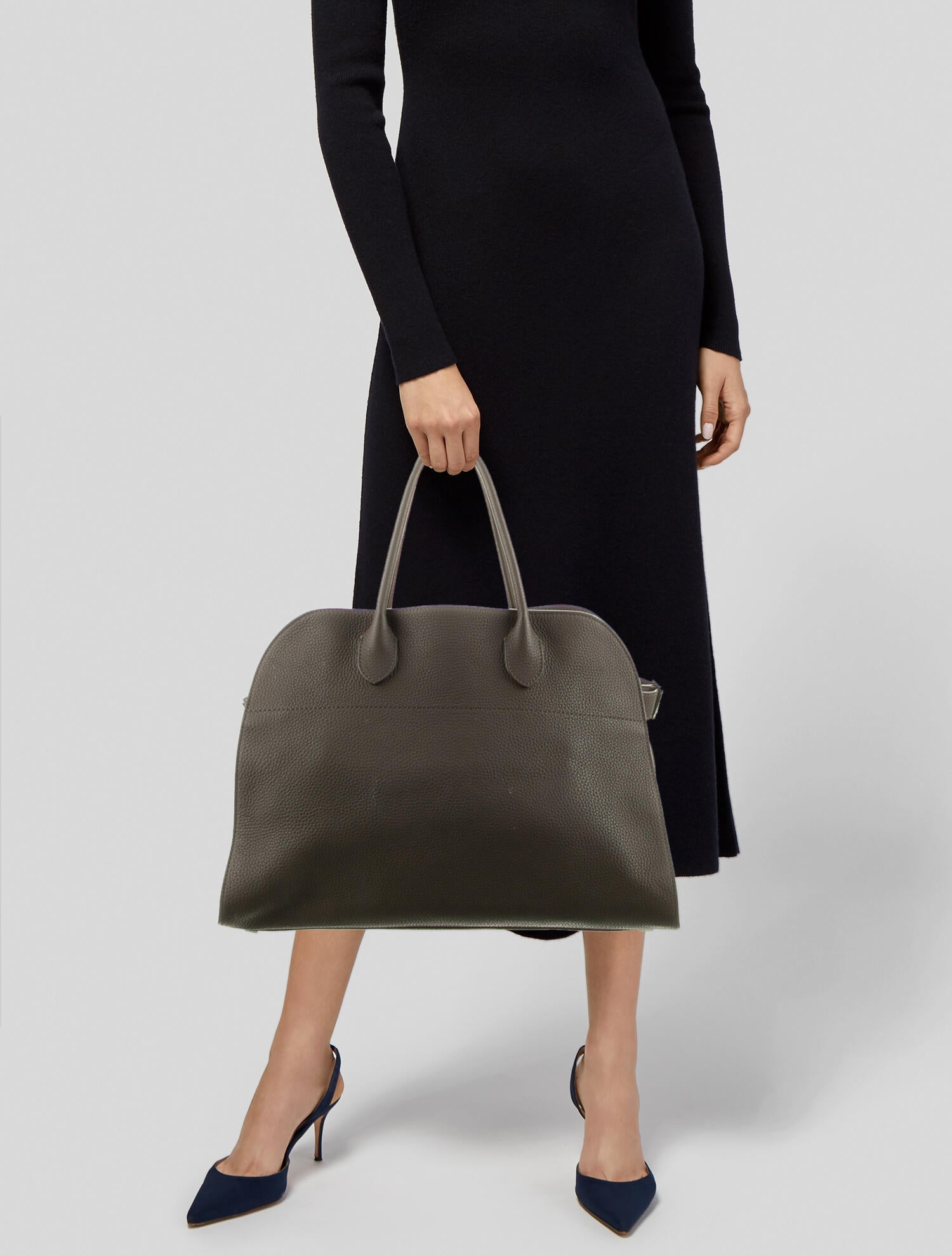 The Row Leather Margaux 15 Tote Bag - Brown Totes, Handbags - THR106391 ...