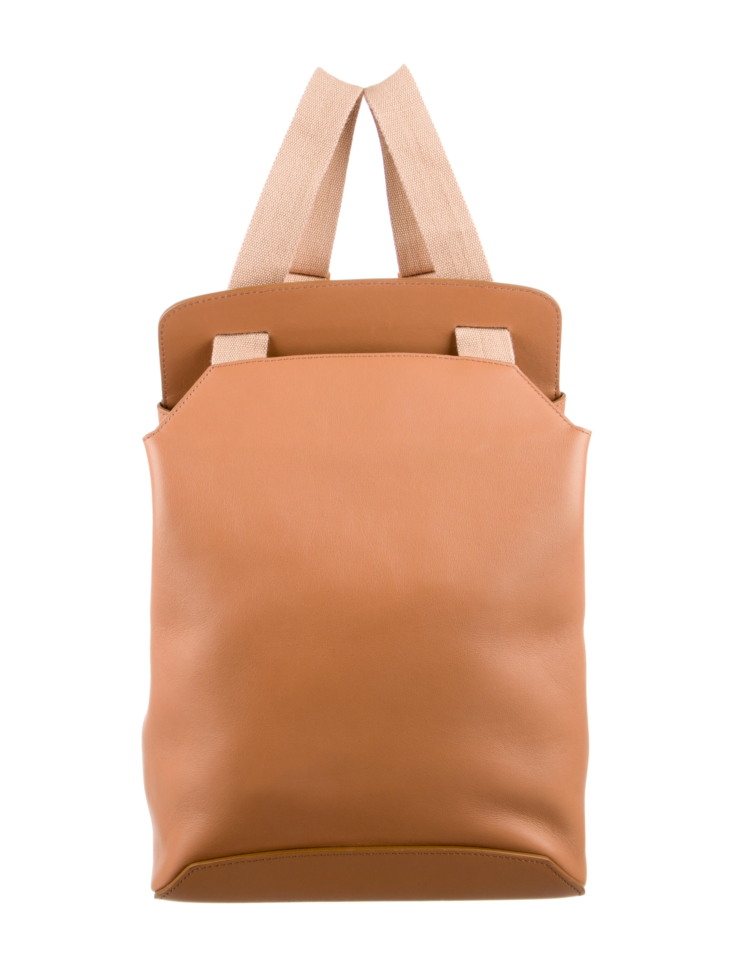 The Row Grained Leather Backpack - Neutrals Backpacks, Handbags ...