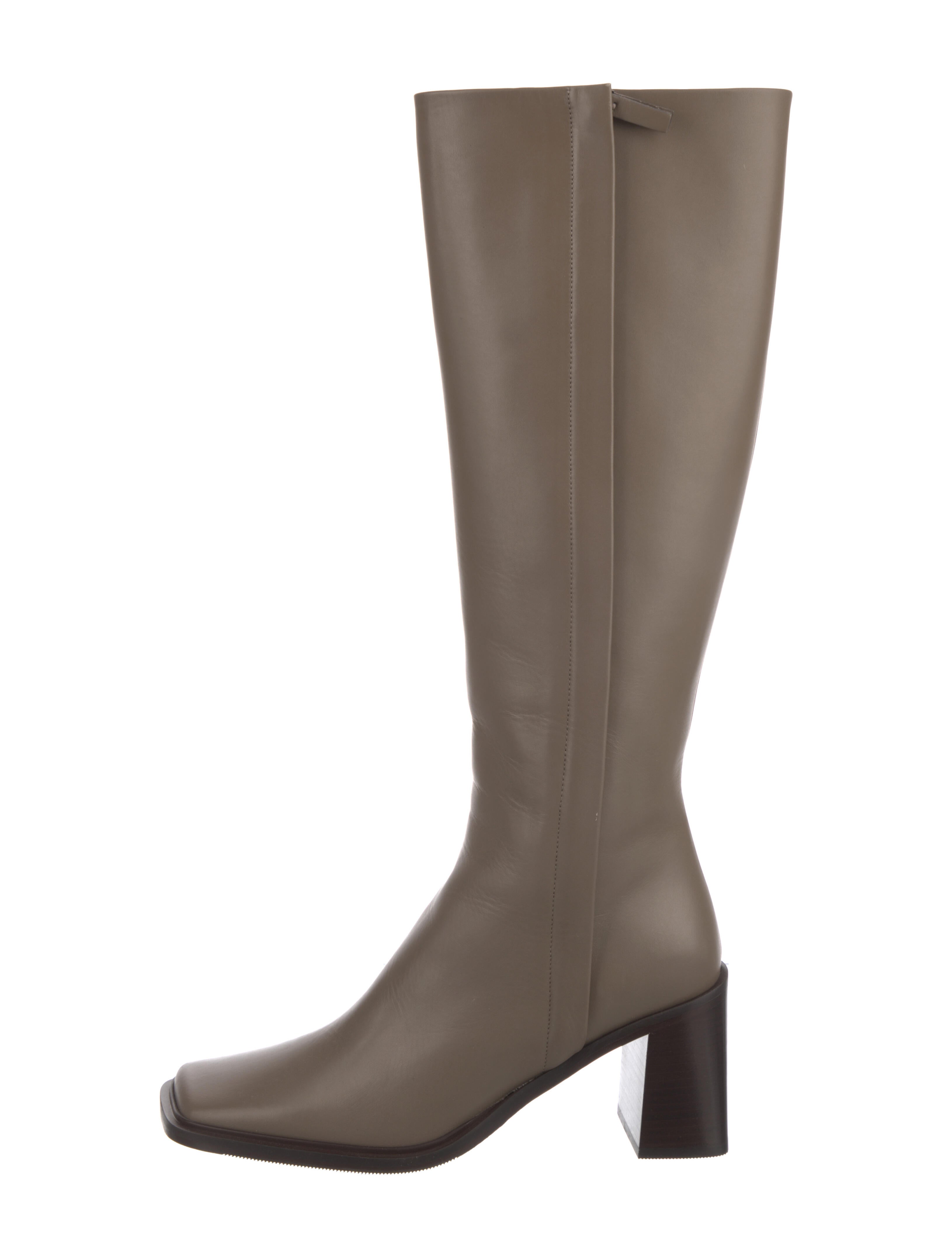 The Row Leather Riding Boots - Brown Boots, Shoes - THR108792 | The ...