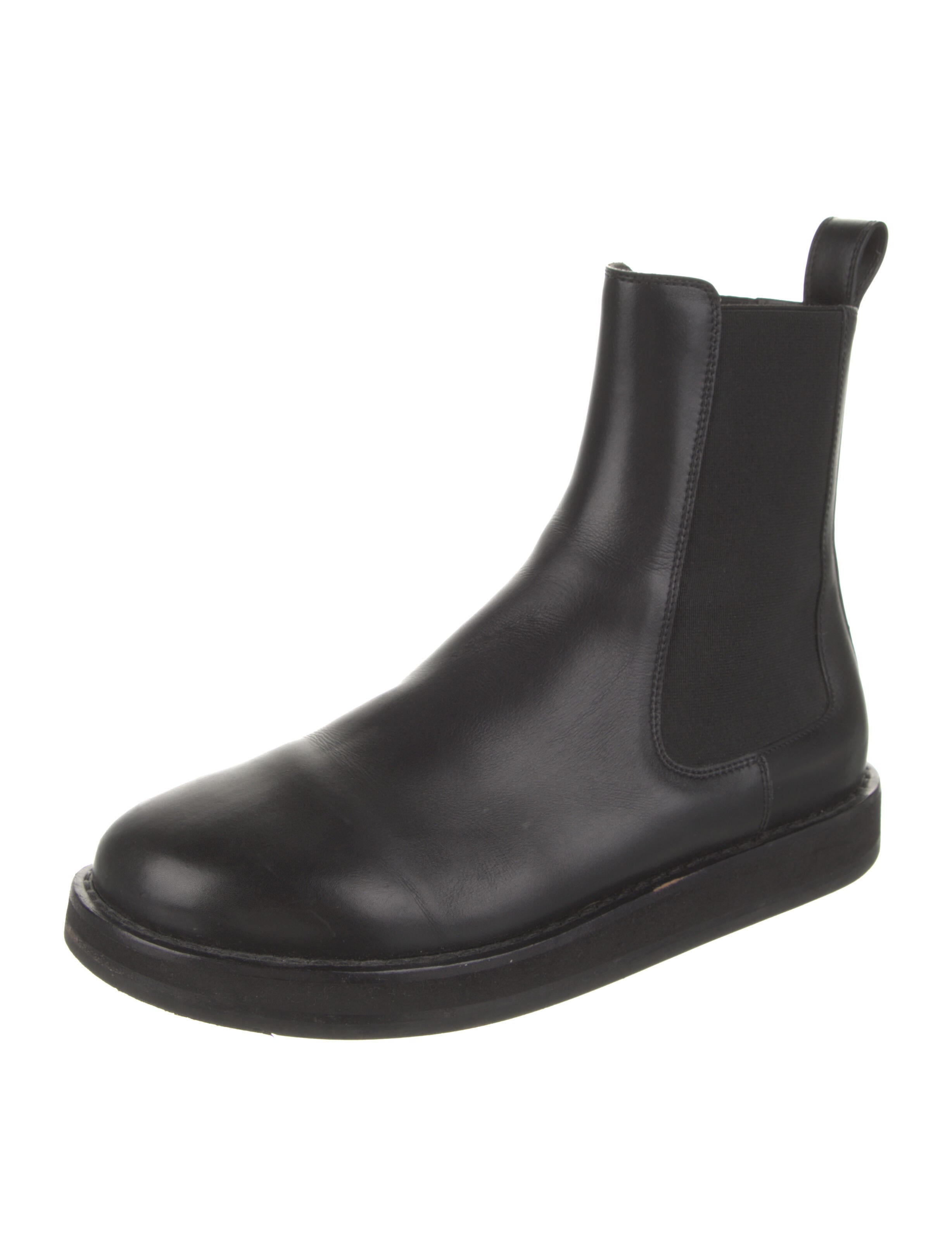 The Row Leather Chelsea Boots - Black Boots, Shoes - THR108802 | The ...