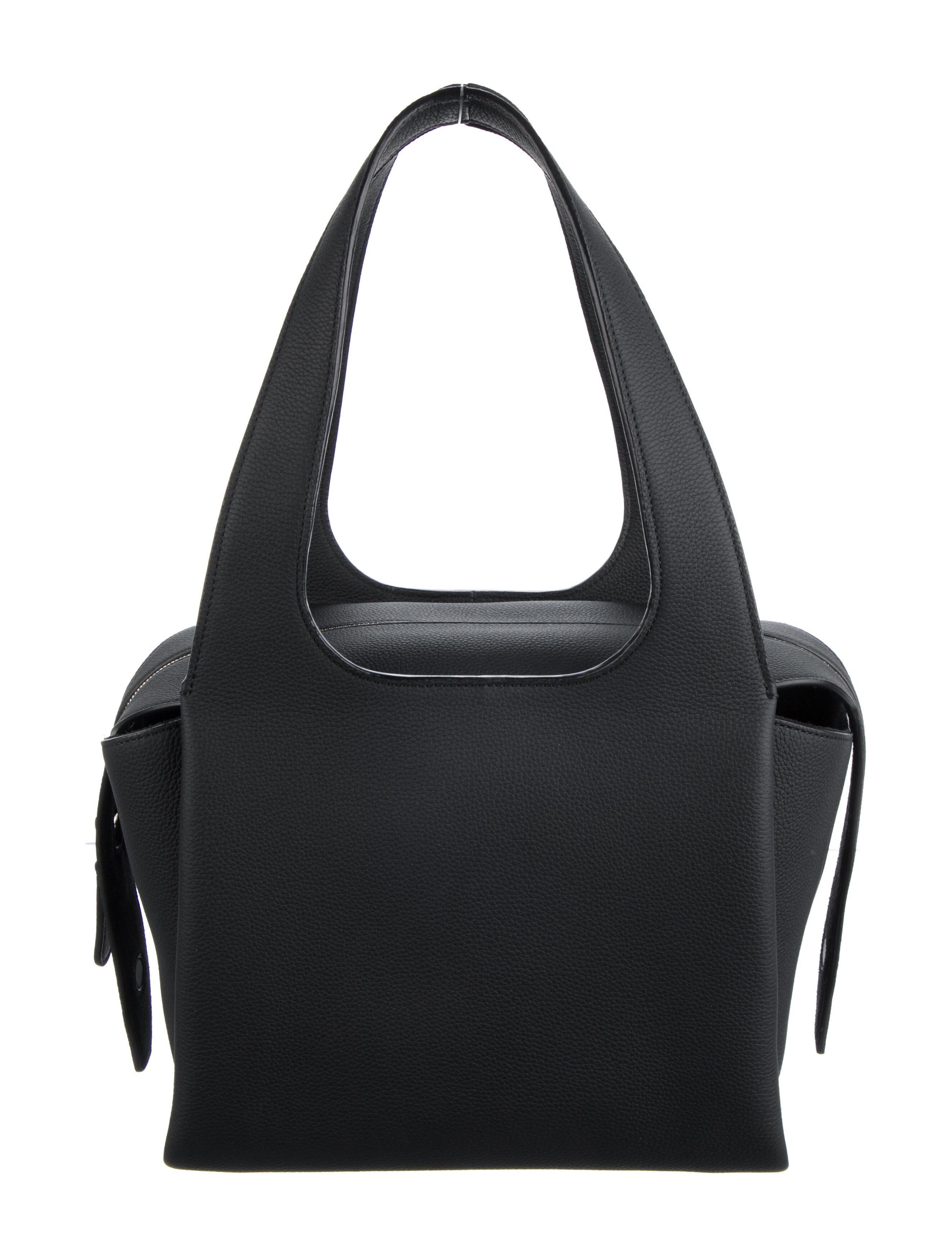 The Row Pebbled Leather TR1 Shoulder Bag - Black Shoulder Bags ...