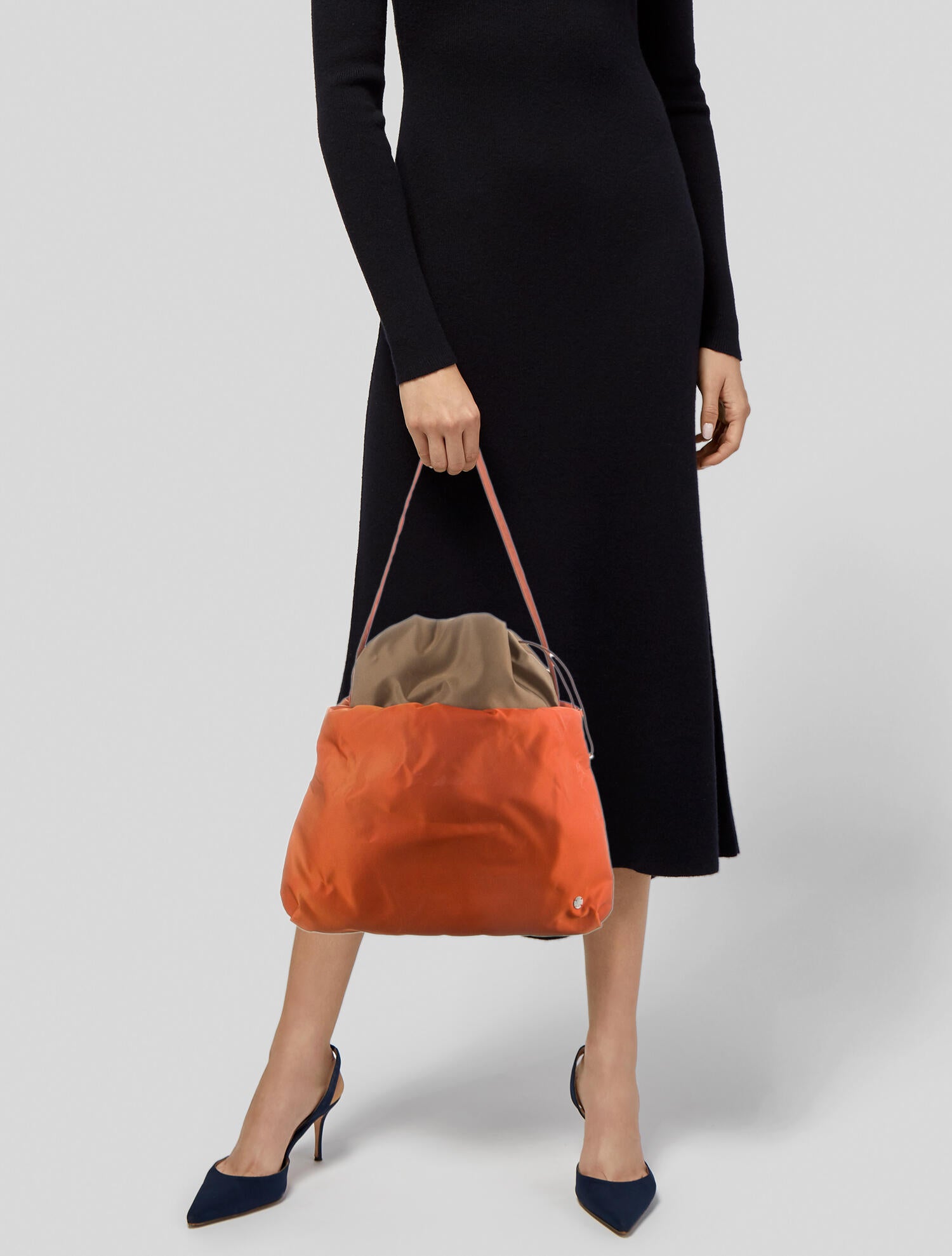 The Row Nylon Shoulder Bag - Orange Shoulder Bags, Handbags - THR109626 ...