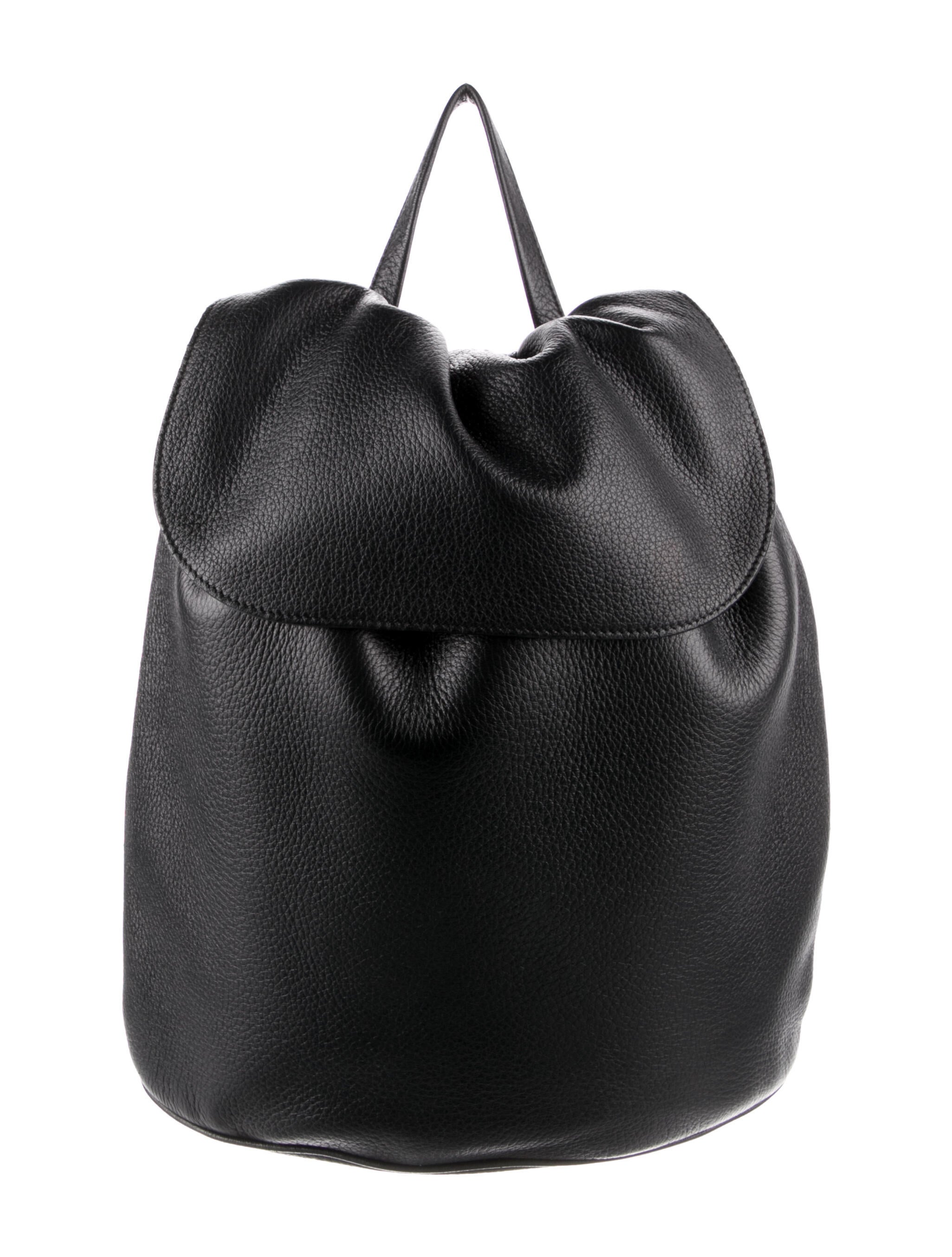 The Row Leather Backpack - Black Backpacks, Handbags - THR92757 | The ...