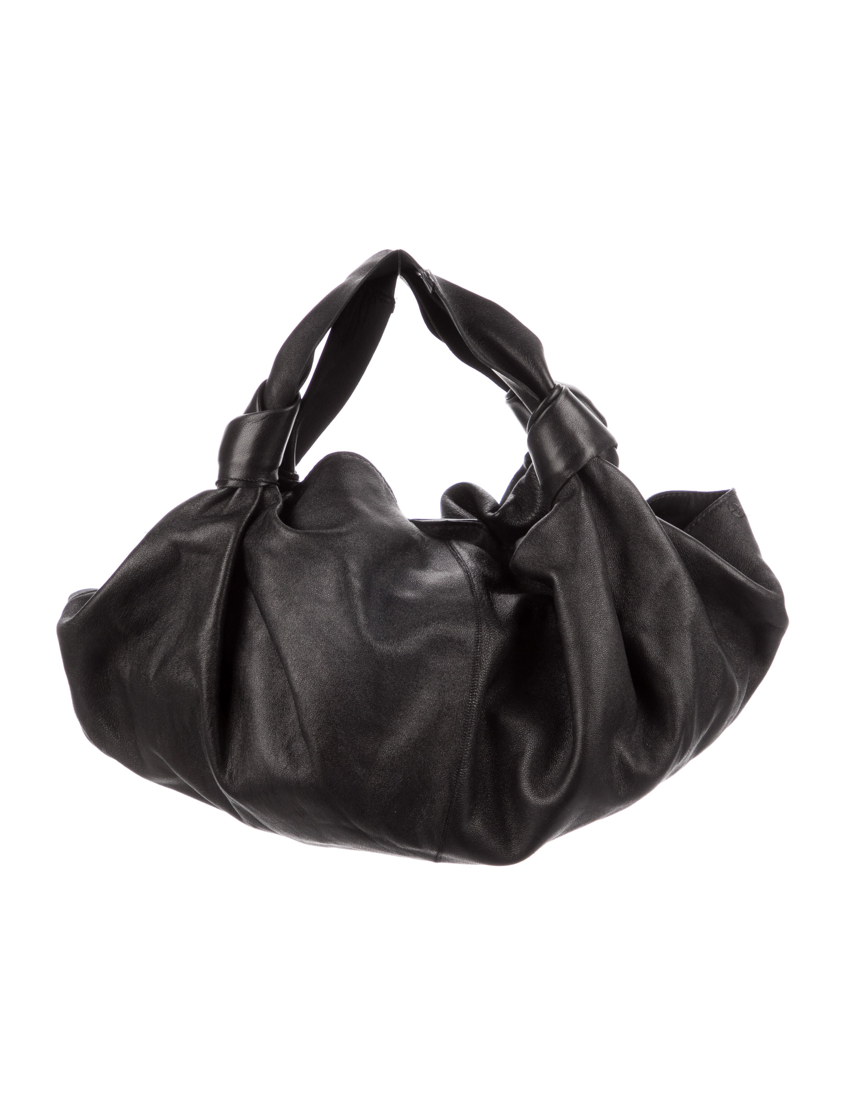 The Row Ascot Leather Hobo - Black Hobos, Handbags - THR111184 | The ...